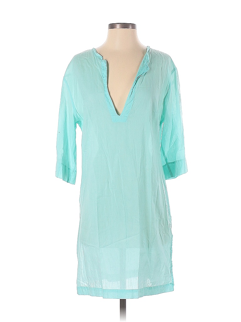 Manuel Canovas Solid Blue Teal Swimsuit Cover Up Size 4 (1) - 82% off ...