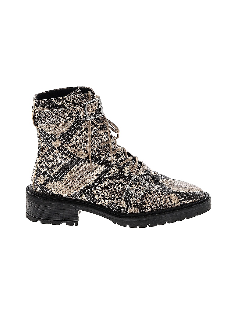 ASOS Animal Print Snake Print Multi Color Tan Ankle Boots Size 4 - 49% ...