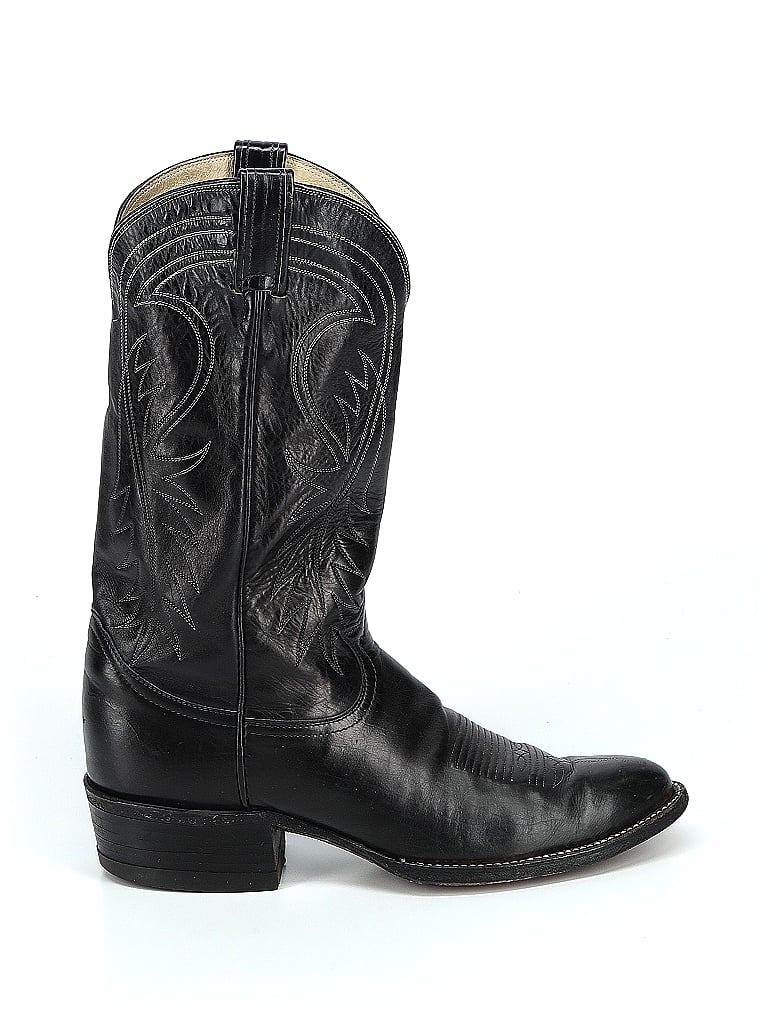 Tony Lama Solid Black Boots Size 10 - 81% off | thredUP