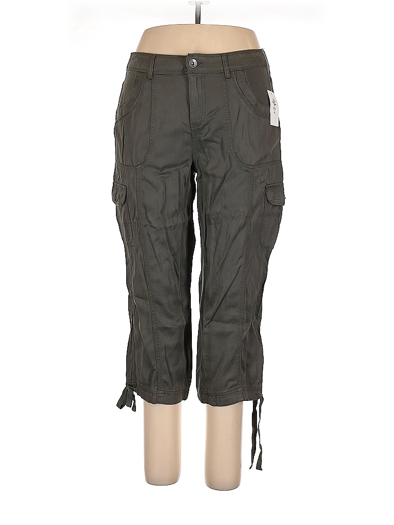 Style&Co 100% Lyocell Solid Green Cargo Pants Size 14 - 55% off | thredUP