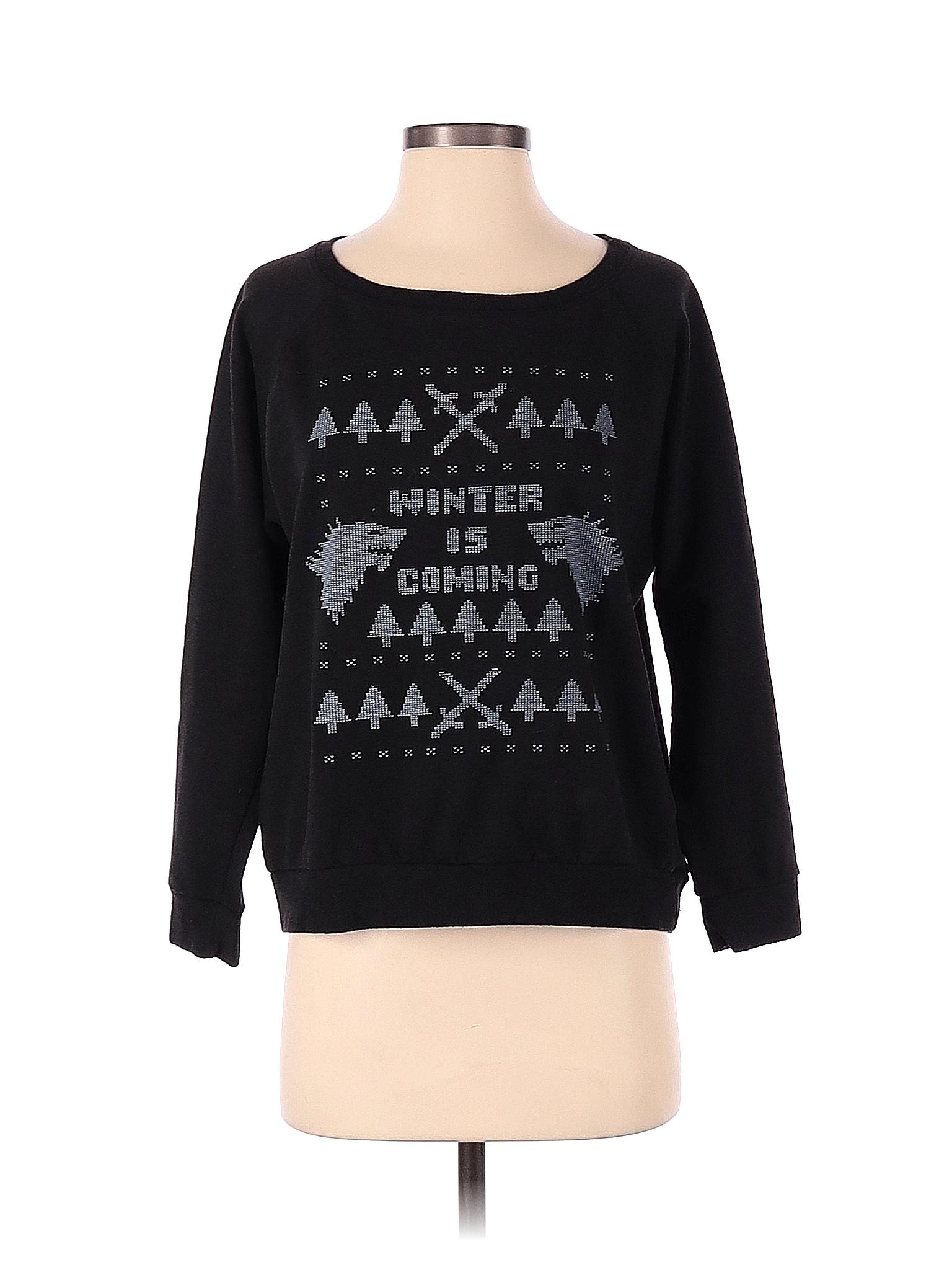 Prince Peter Collection Graphic Solid Black Sweatshirt Size S - 78% off ...