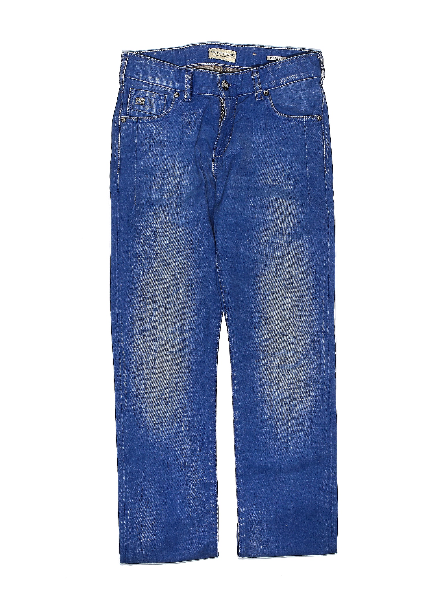 Scotch Shrunk 100% Cotton Solid Blue Jeans Size 12 - 94% off | thredUP