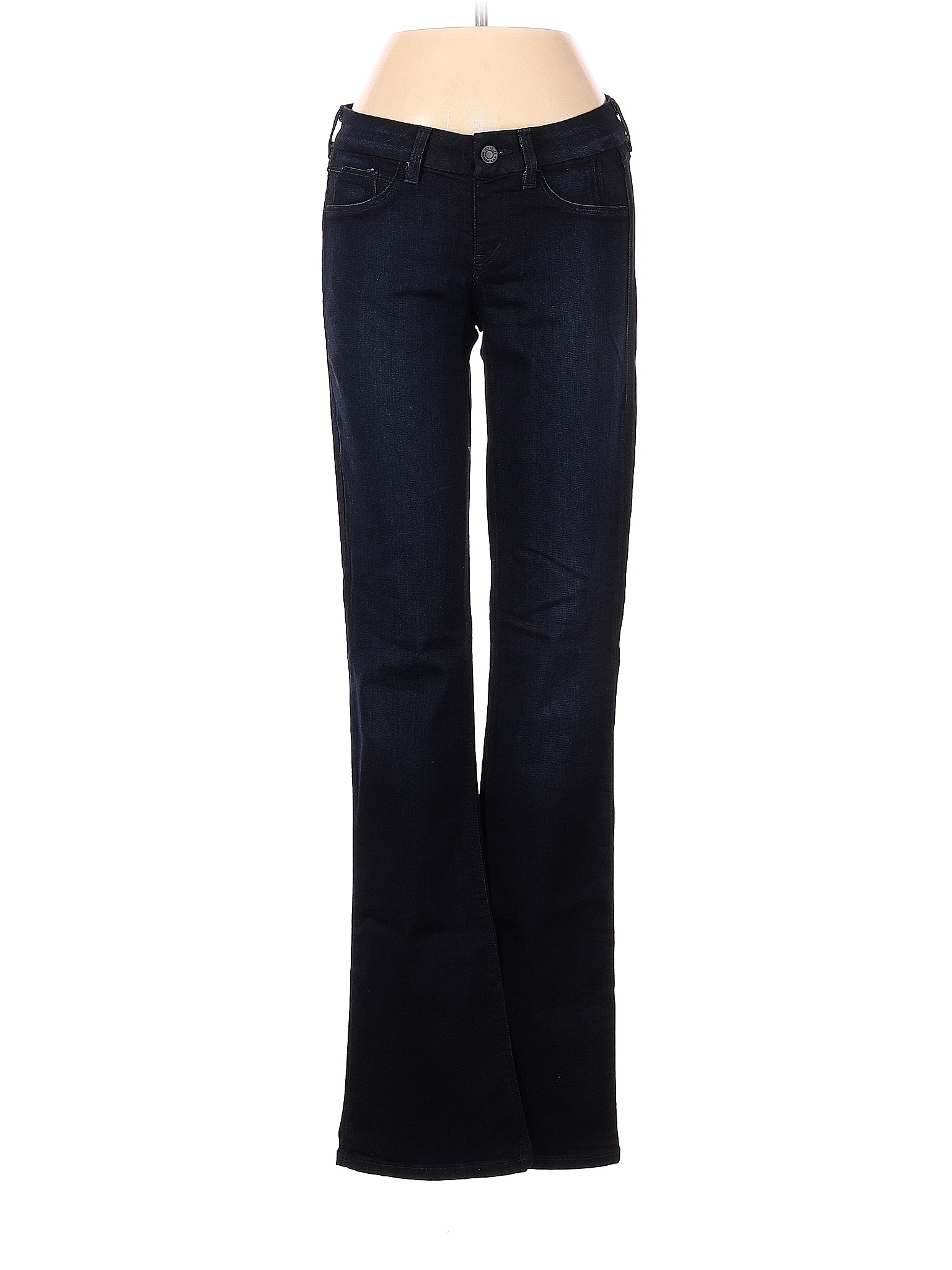 SOLD Design Lab Solid Black Blue Jeans 25 Waist - 91% off | thredUP