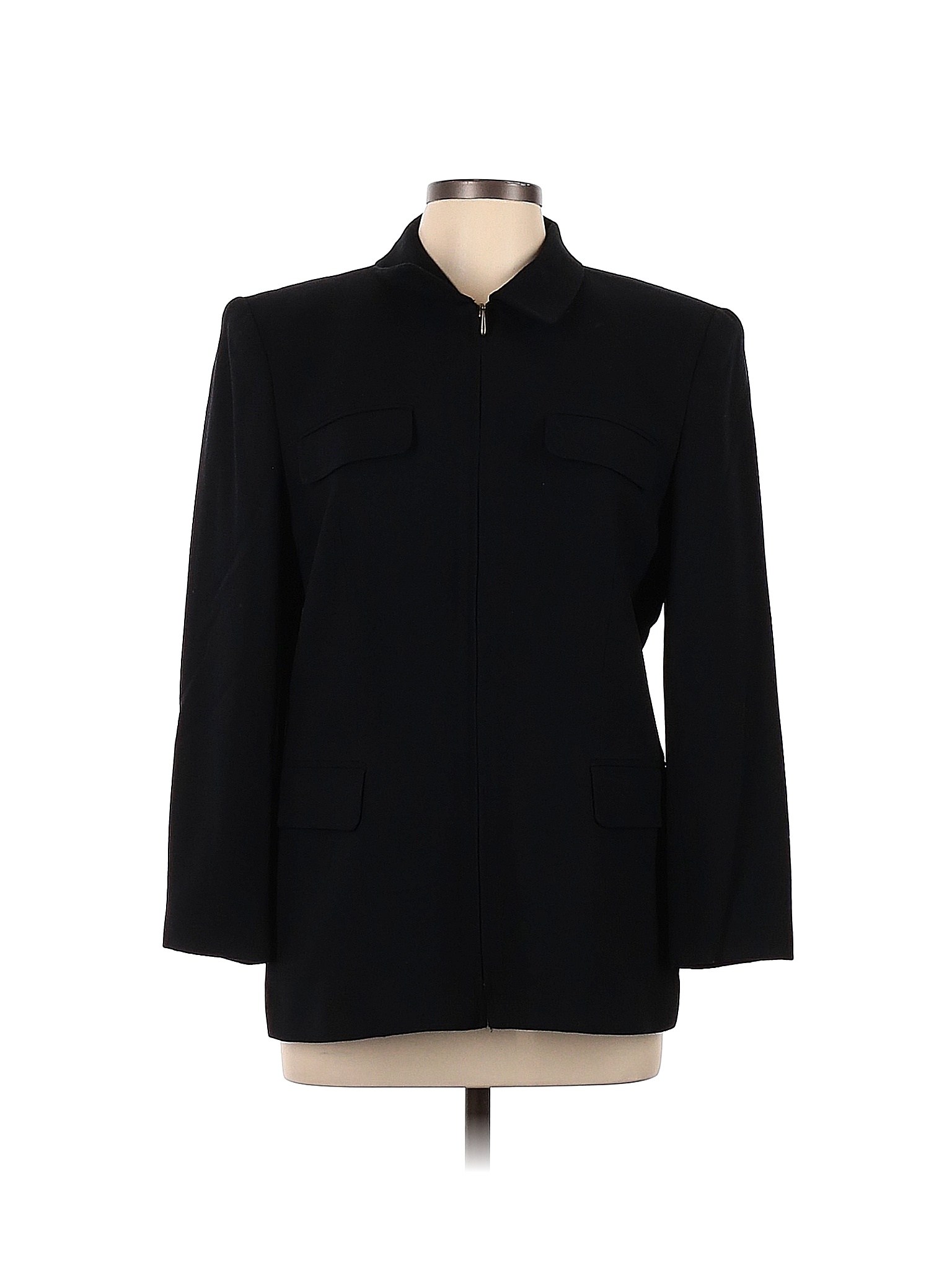 Jones New York Solid Black Jacket Size 12 - 85% off | thredUP