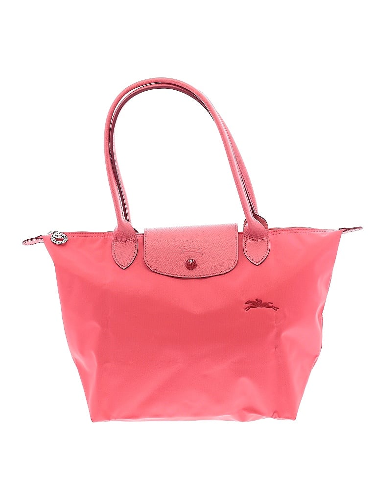 Longchamp Graphic Solid Colored Pink Le Pliage Club "Shopping" Type M ...