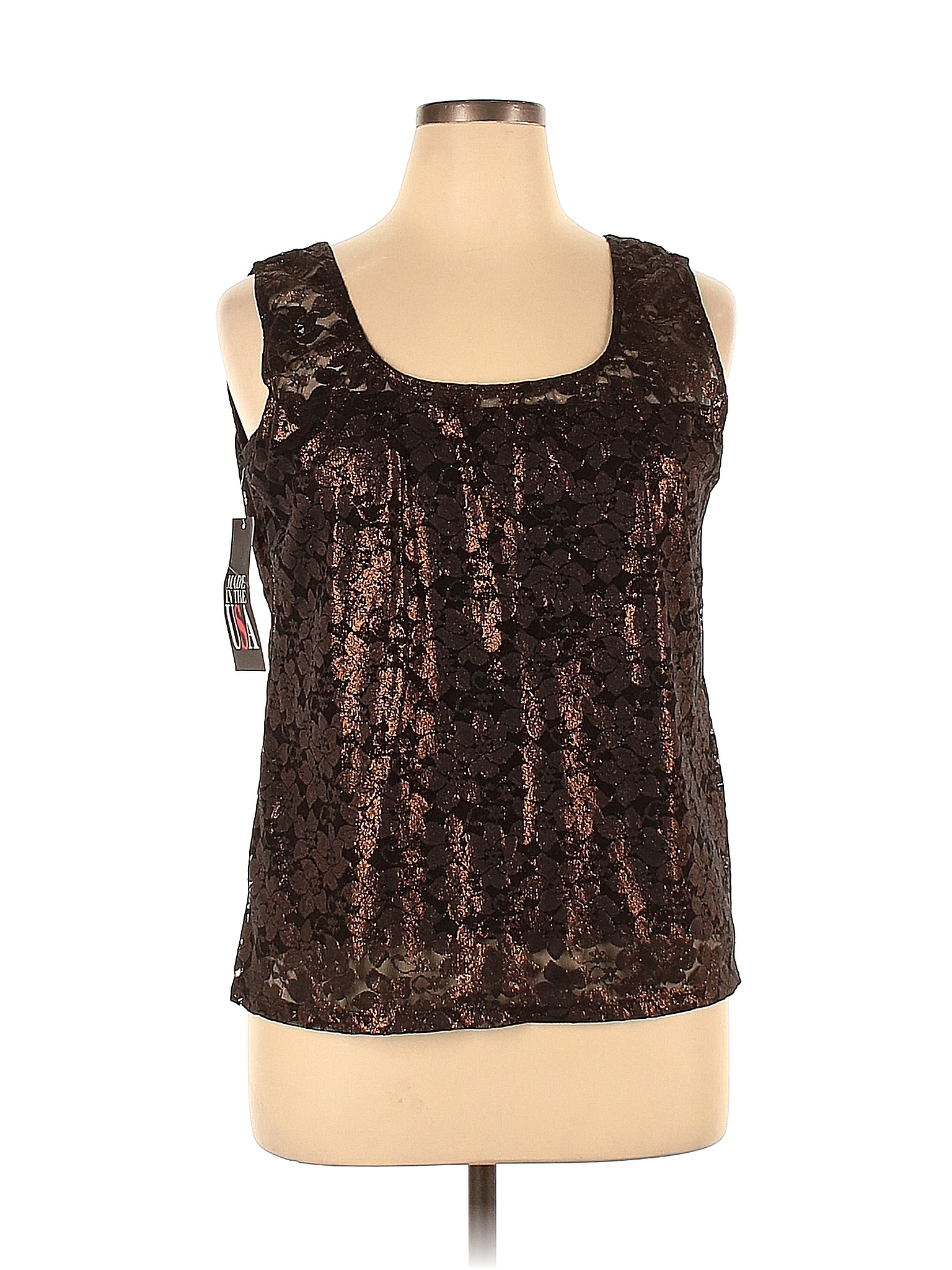 Assorted Brands Colored Black Sleeveless Top Size Xl 64 Off Thredup