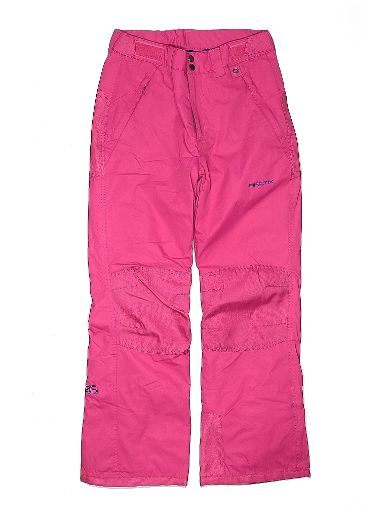 Assorted Brands 100% Polyester Solid Colored Pink Snow Pants Size L ...