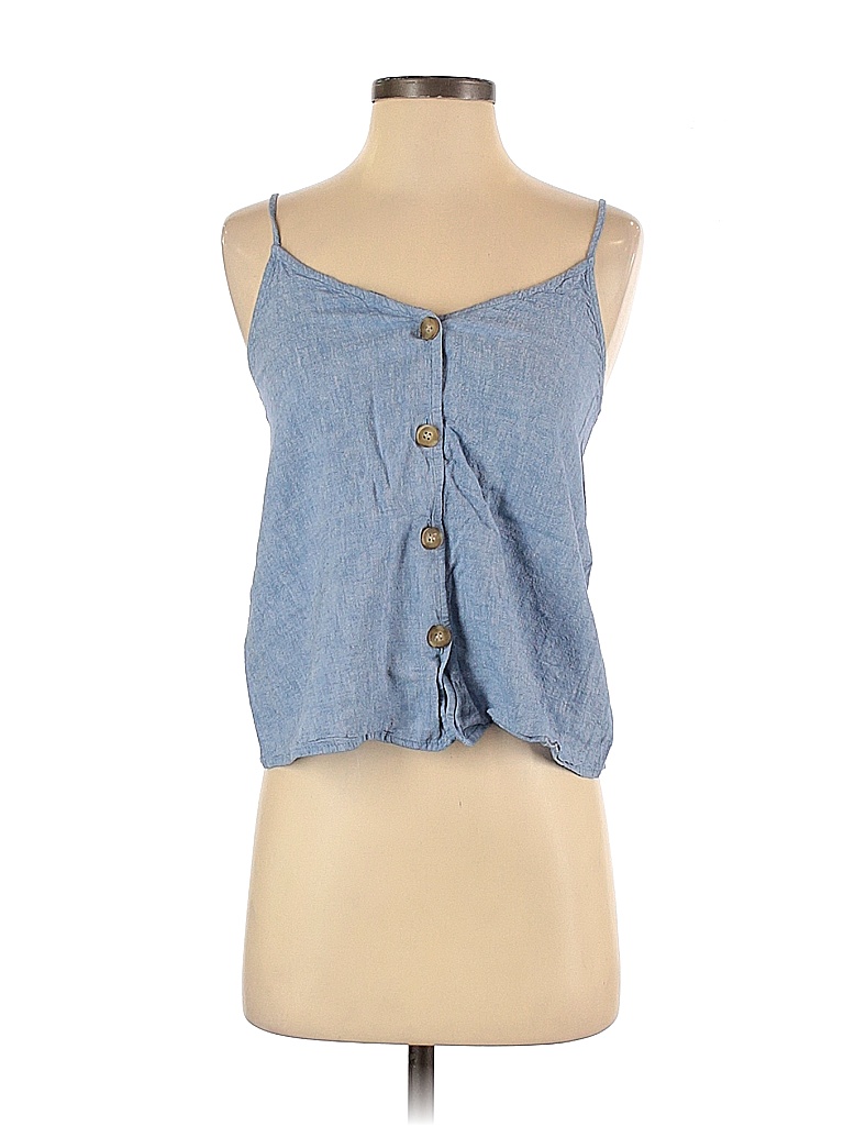 BP. Solid Blue Sleeveless Blouse Size XS - 71% off | thredUP