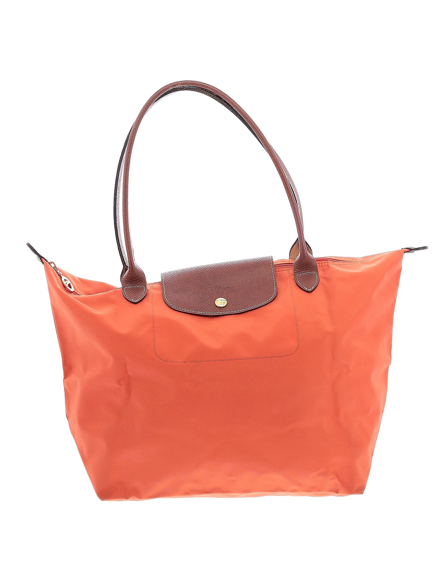 Longchamp Solid Colored Orange Le Pliage "Shopping" Type L One Size ...