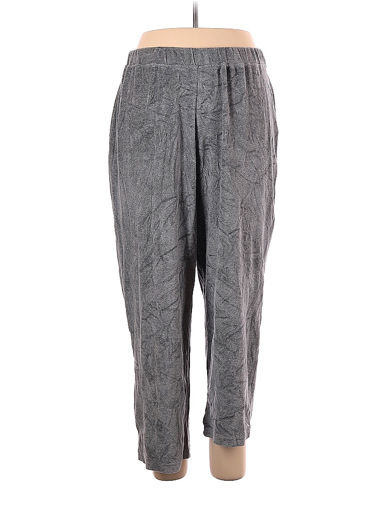 Onque Gray Velour Pants Size 2X (Plus) - 58% off | thredUP