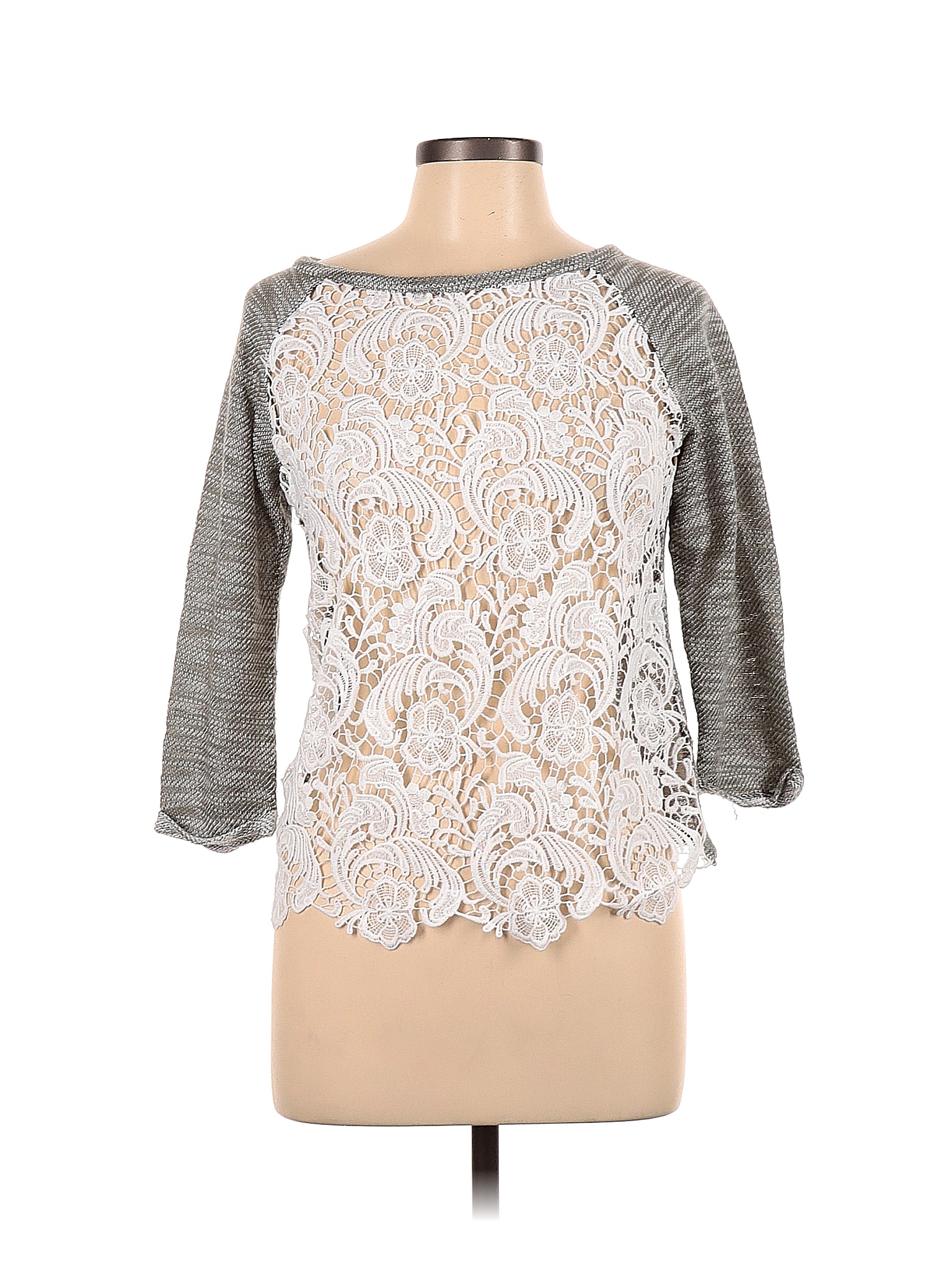 Heart n Crush Color Block White Long Sleeve Blouse Size M - 60% off ...