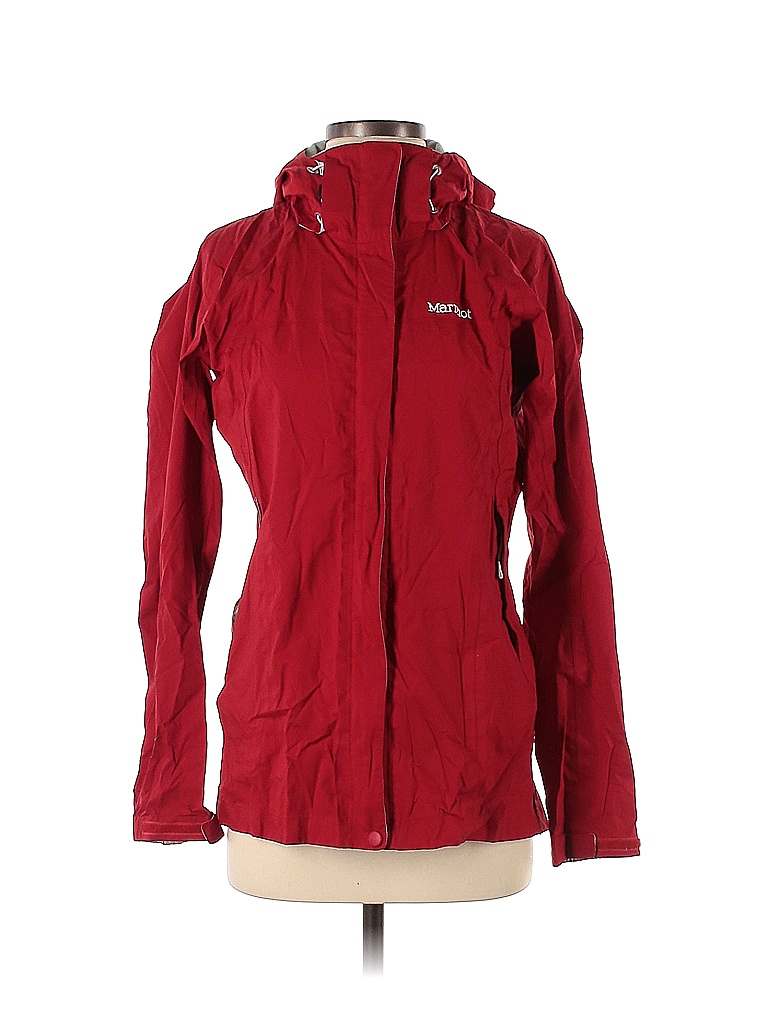 Marmot 100% Polyester Solid Colored Red Windbreaker Size S - 75% off ...