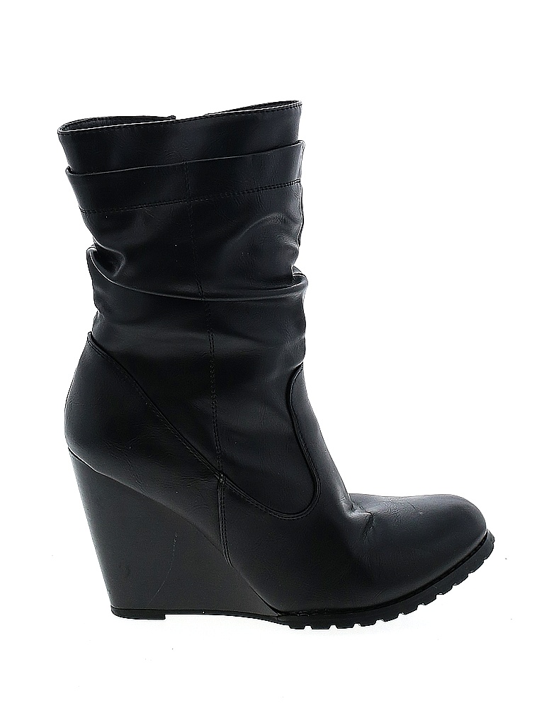 Venus Solid Black Boots Size 9 - 43% off | thredUP