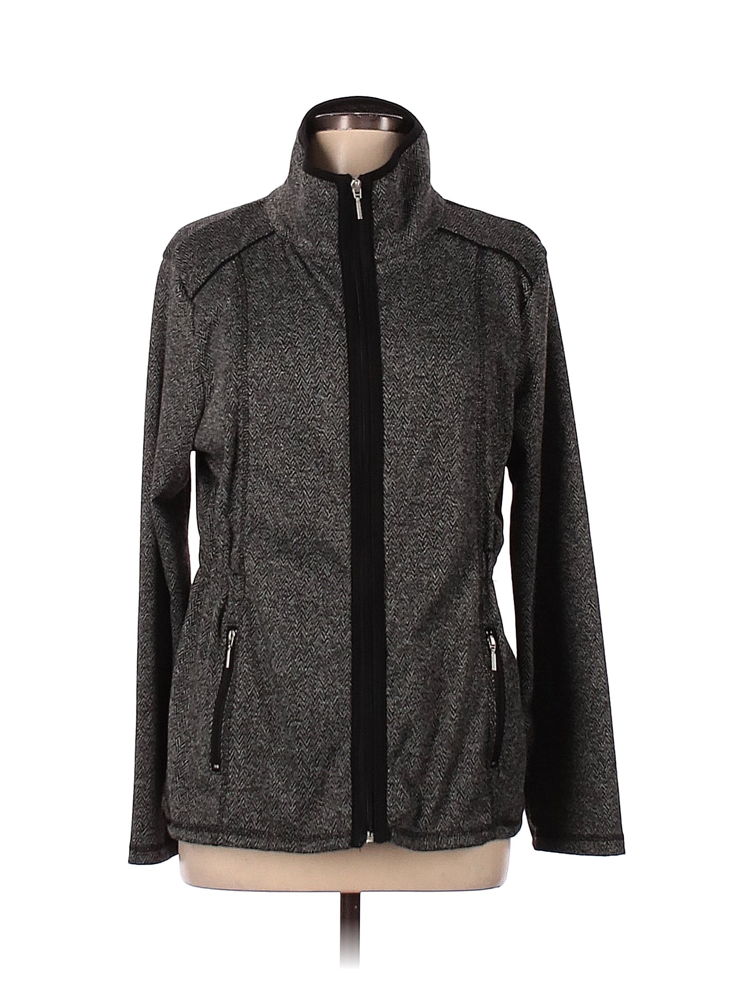 Onque Casuals Marled Gray Track Jacket Size L - 64% off | thredUP