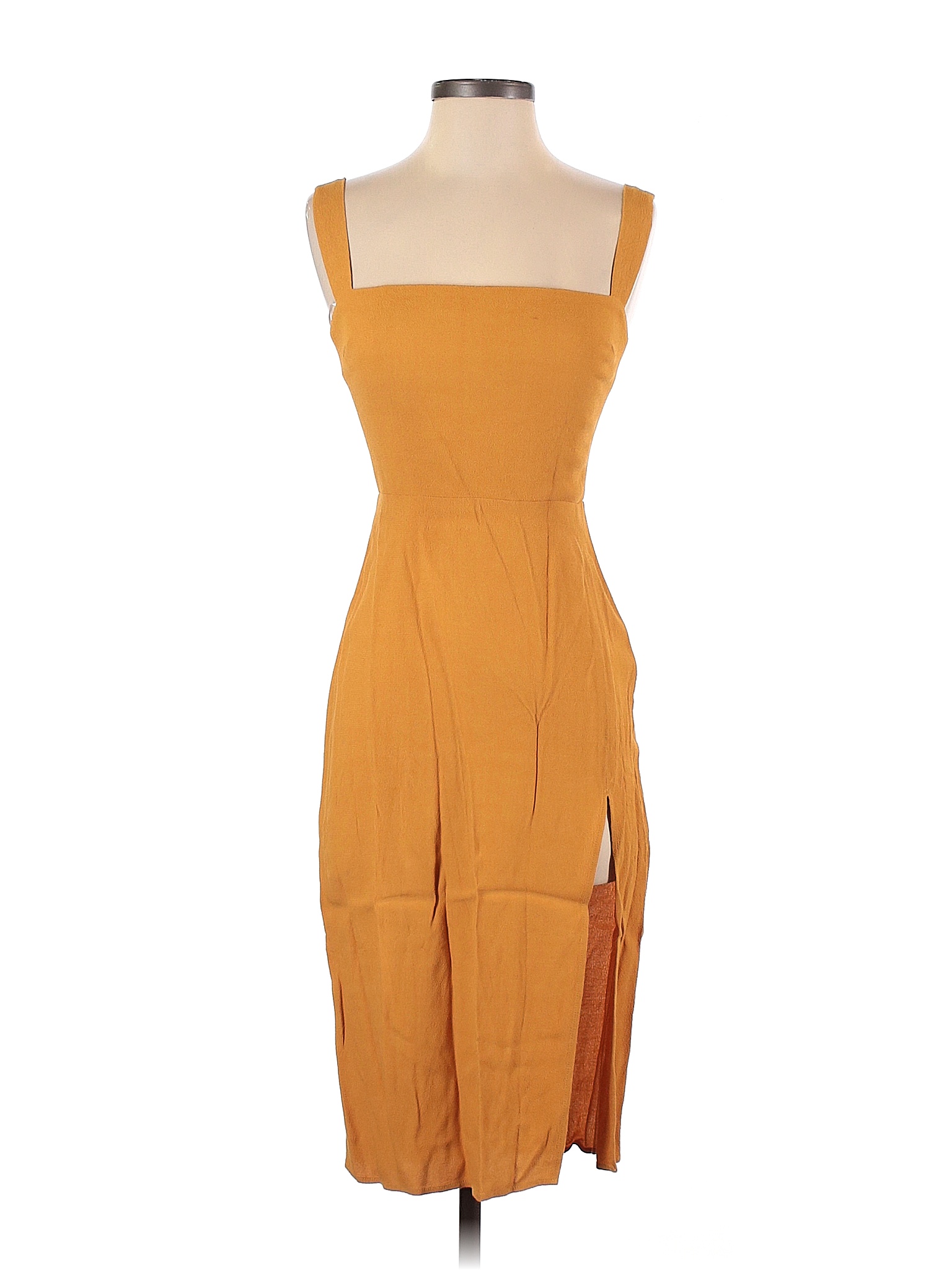 Reformation Solid Colored Gold Cocktail Dress Size 0 - 64% off | thredUP