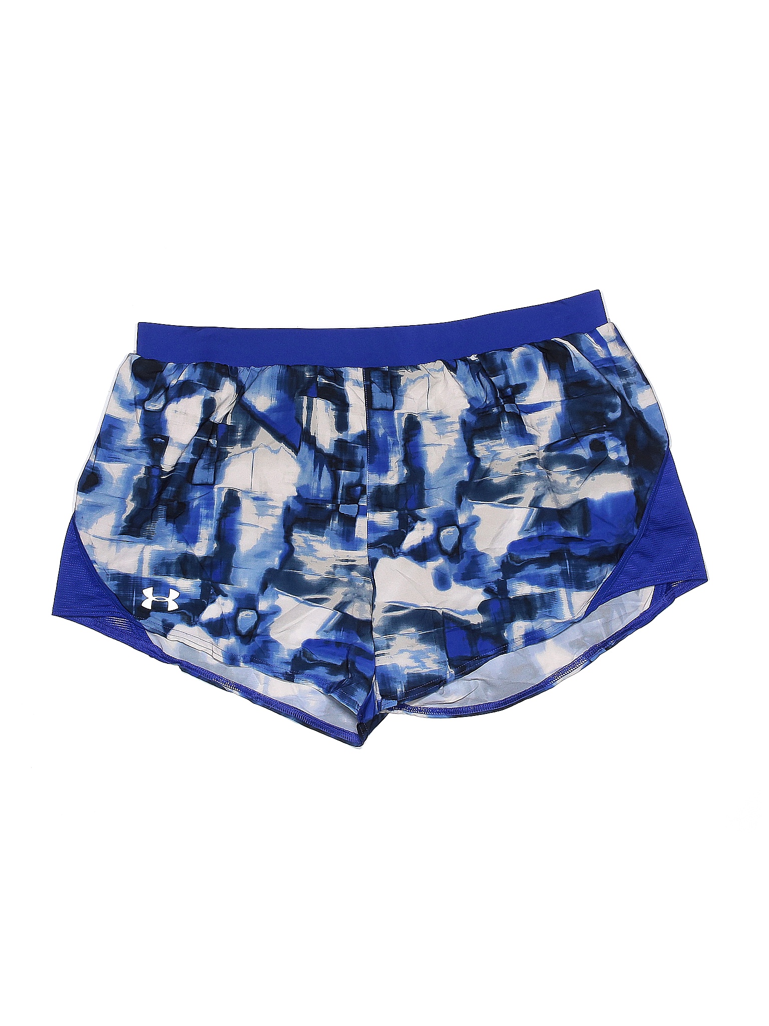 Under Armour Color Block Multi Color Blue Athletic Shorts Size XL - 18% ...