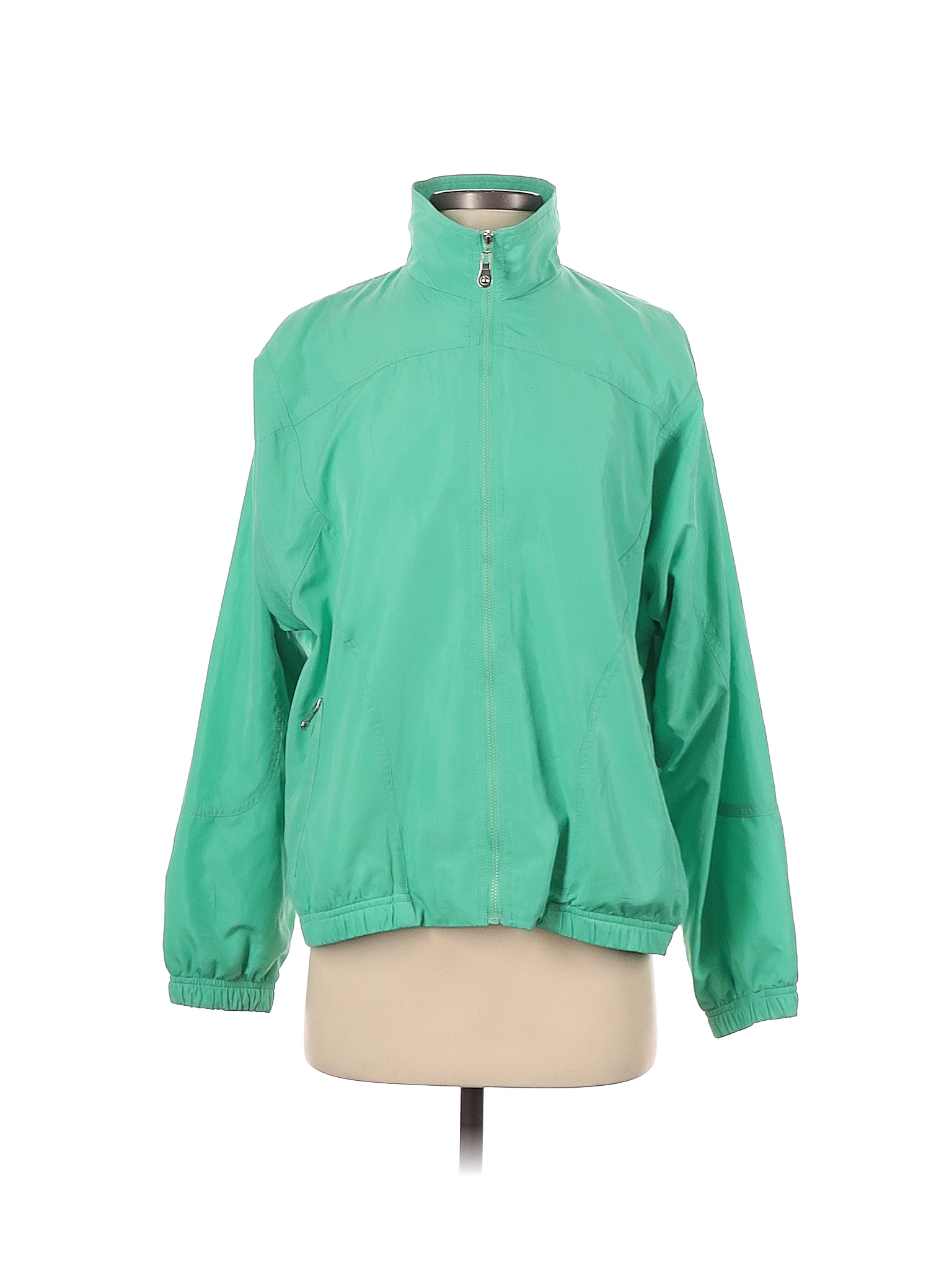 Koret 100% Polyester Solid Blue Green Windbreaker Size S - 81% off ...