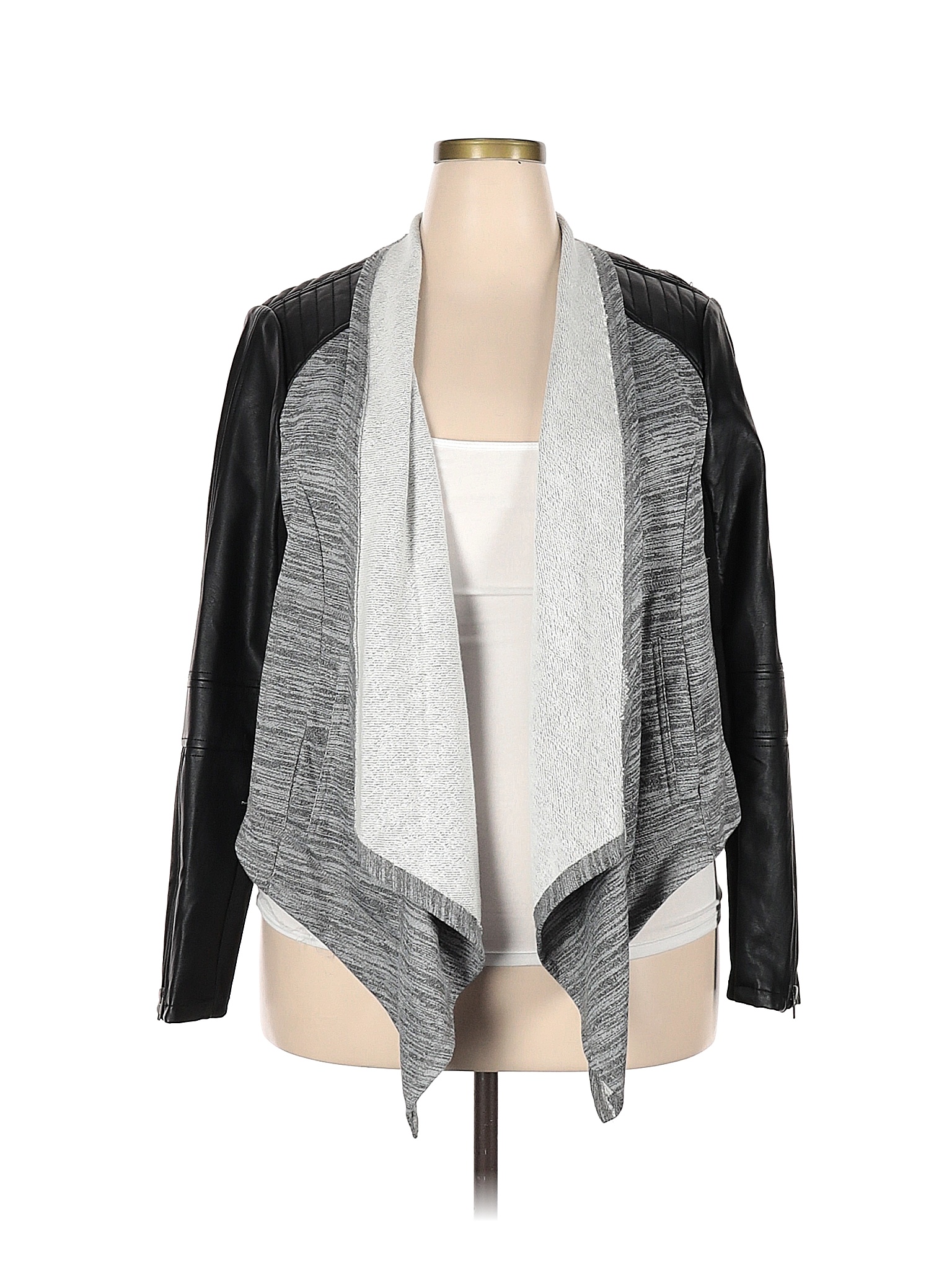 Torrid Color Block Marled Gray Jacket Size 2X Plus (2) (Plus) - 56% off ...