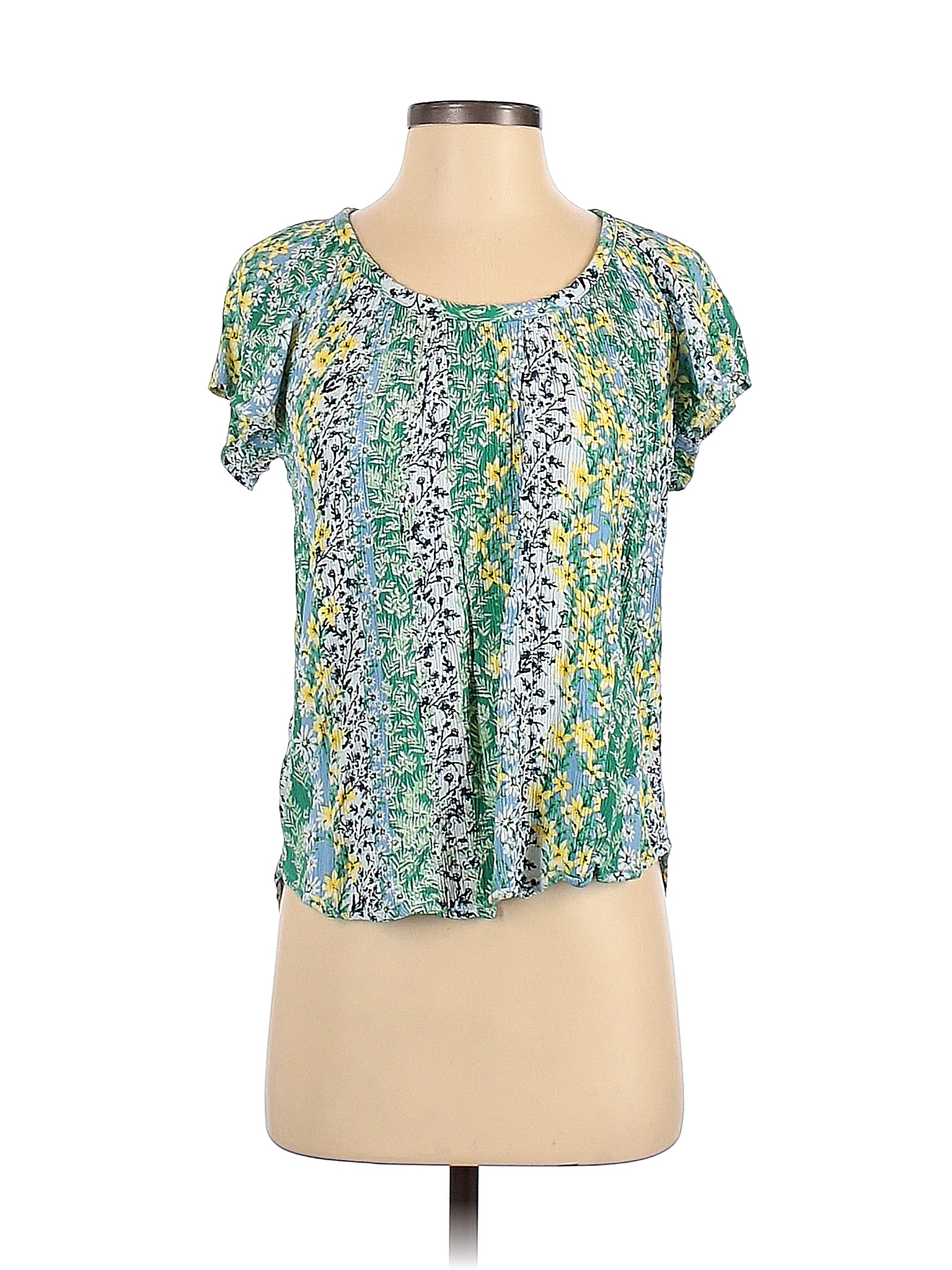 Ann Taylor LOFT Green Short Sleeve Top Size S - 75% off | thredUP