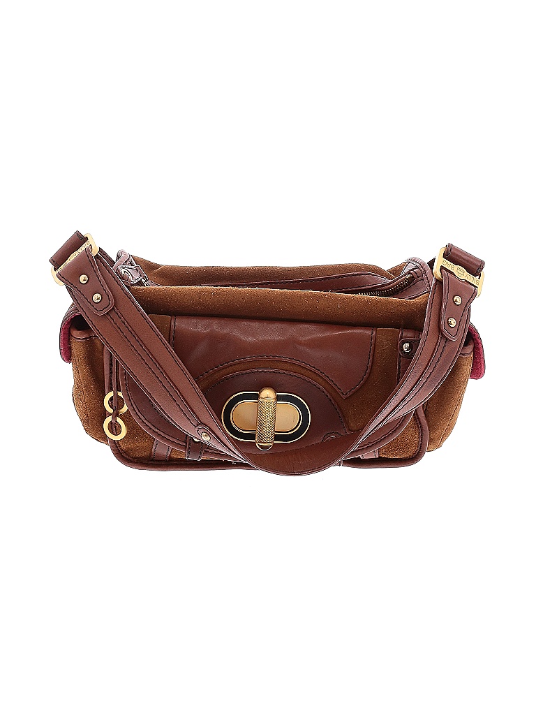Billy Bag London 100% Leather Solid Colored Brown Leather Shoulder Bag ...