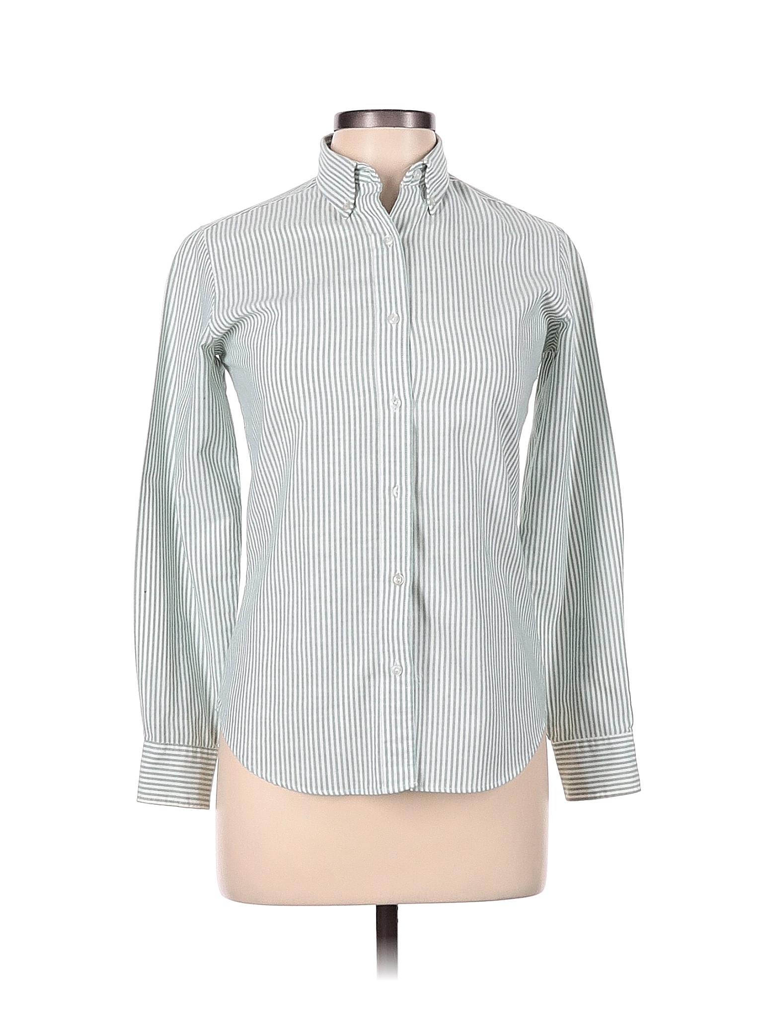 Reed Hunter Stripes Gray Green Long Sleeve Button-Down Shirt Size M ...