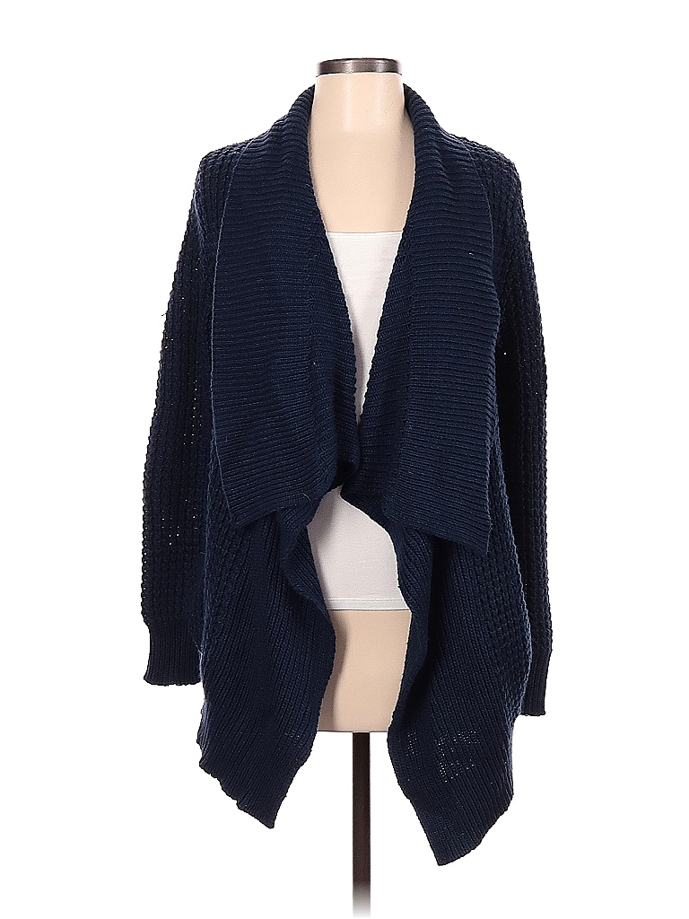Market and Spruce Color Block Solid Colored Blue Cardigan Size M - 70% ...