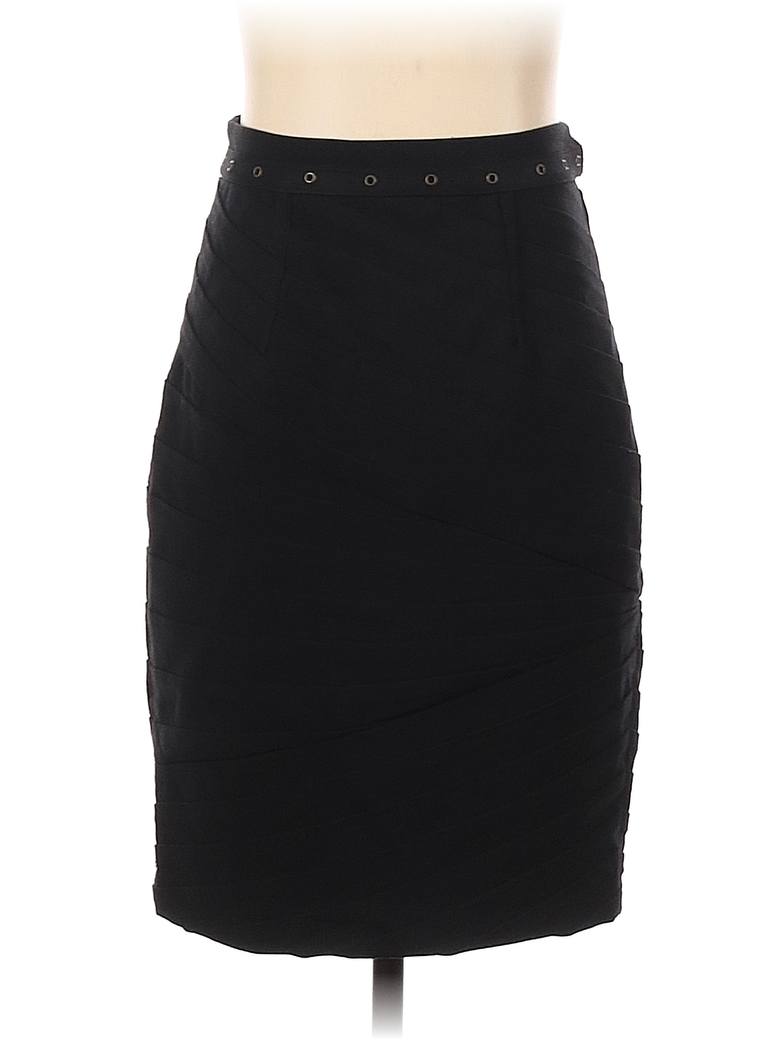 Tracy Reese Solid Black Casual Skirt Size 0 96 Off Thredup