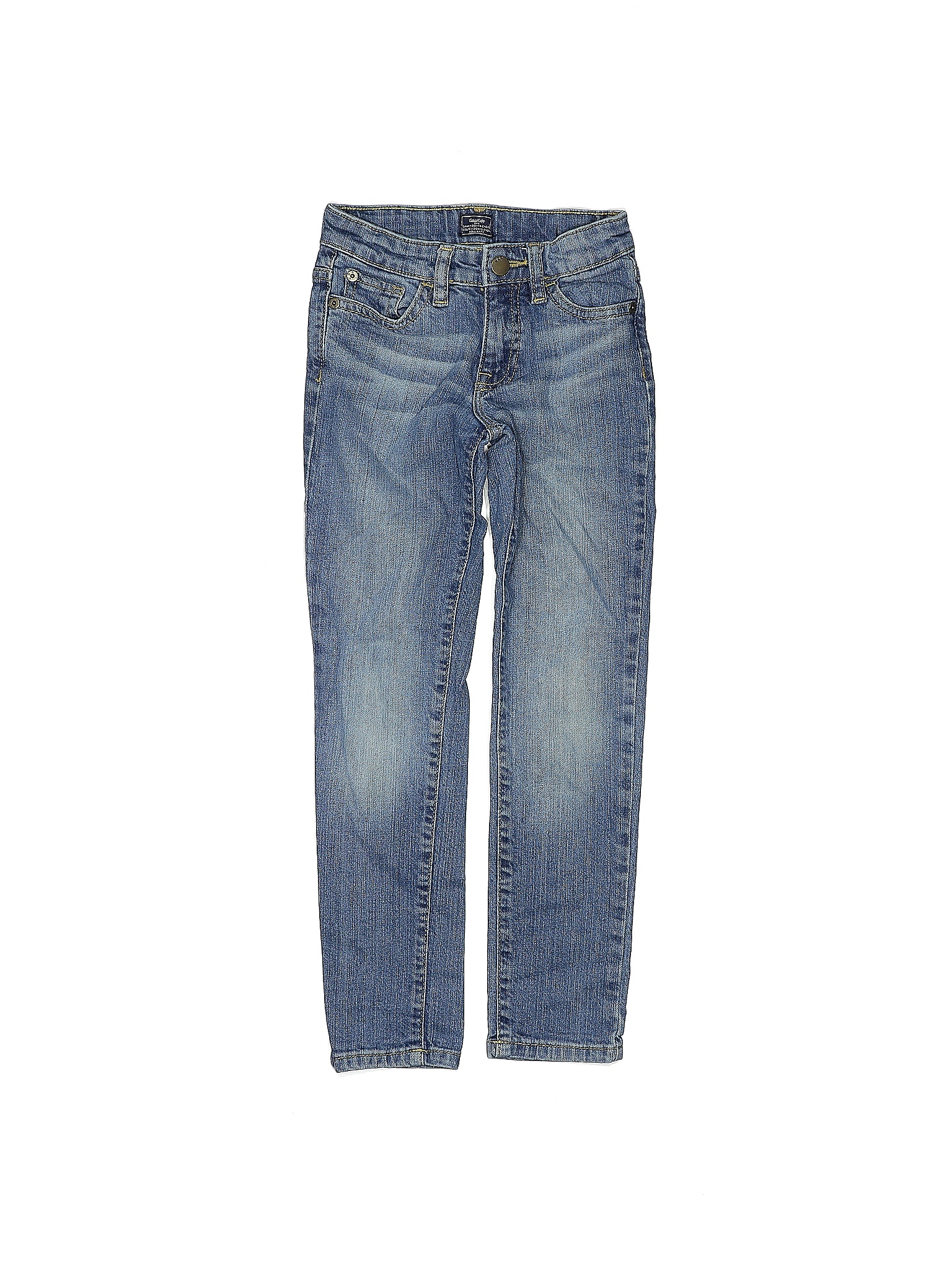 Gap Kids Outlet Solid Blue Jeans Size 7 - 63% off | thredUP