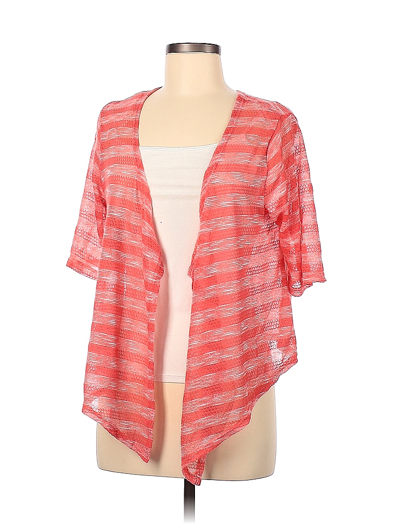 Anthony Richards Color Block Stripes Colored Pink Cardigan Size M - 68% ...