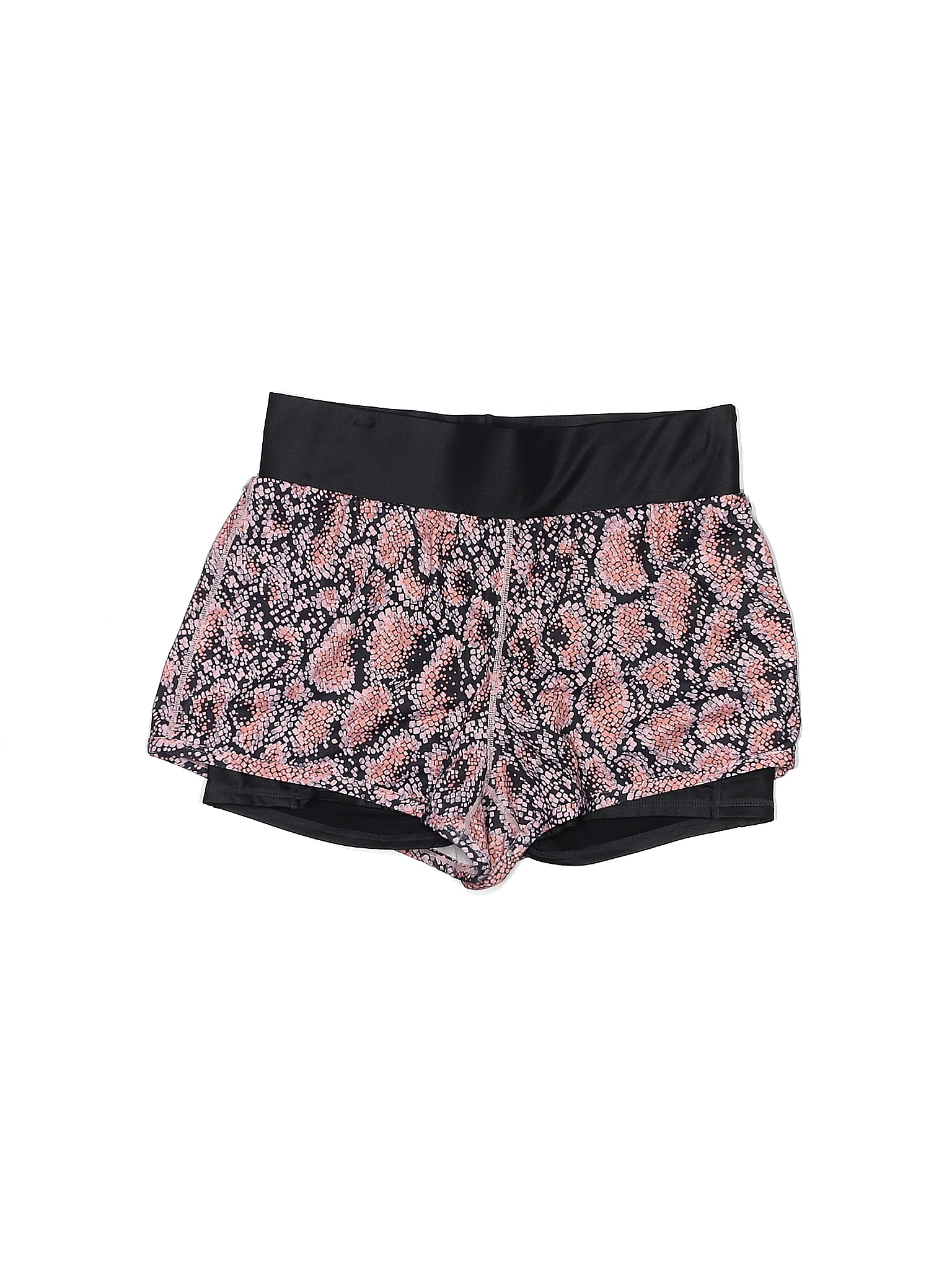 Fabletics Animal Print Snake Print Multi Color Pink Athletic Shorts ...