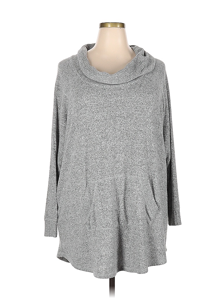 Torrid Color Block Gray Turtleneck Sweater Size 3X Plus (3) (Plus) - 62 ...