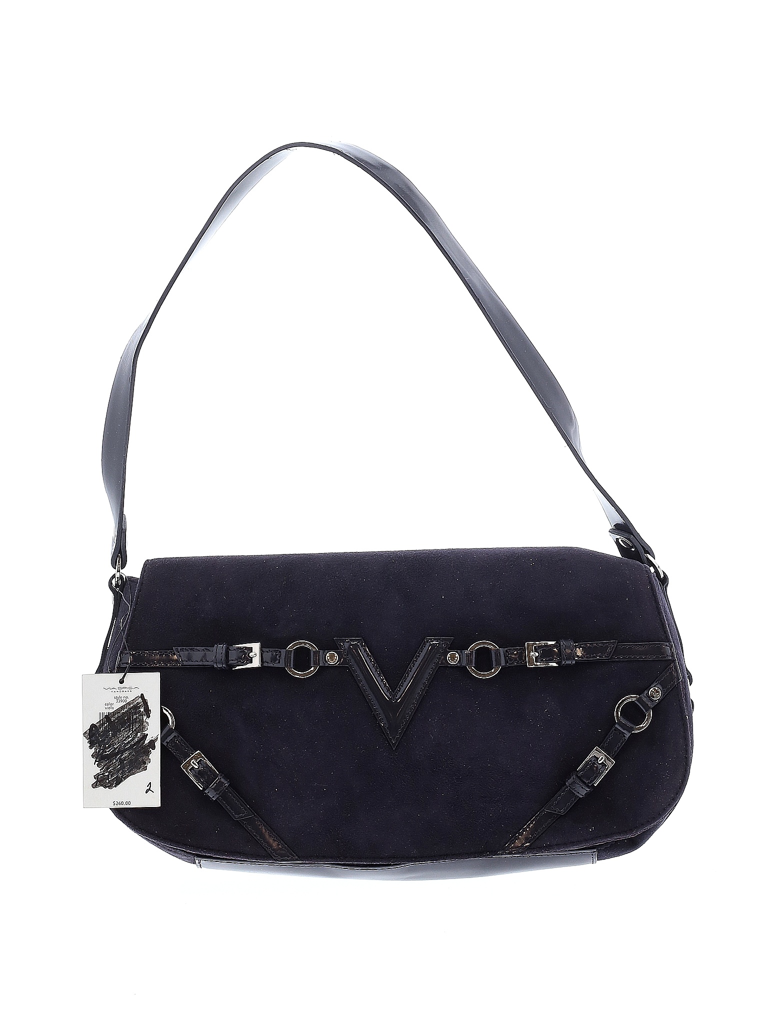 Via Spiga 100% Leather Solid Purple Leather Shoulder Bag One Size - 80% ...