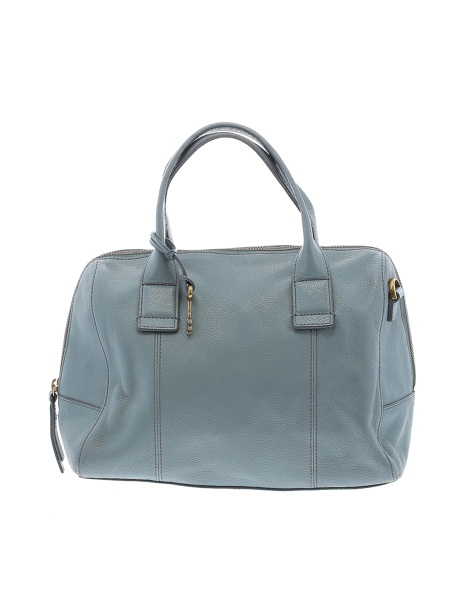 Fossil 100% Leather Solid Blue Gray Leather Satchel One Size - 68% off ...