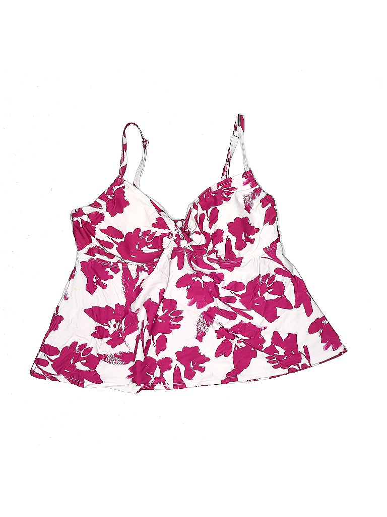 Swimsuits for all Floral Pink Swimsuit Top Size 18 (Plus) - 71% off ...
