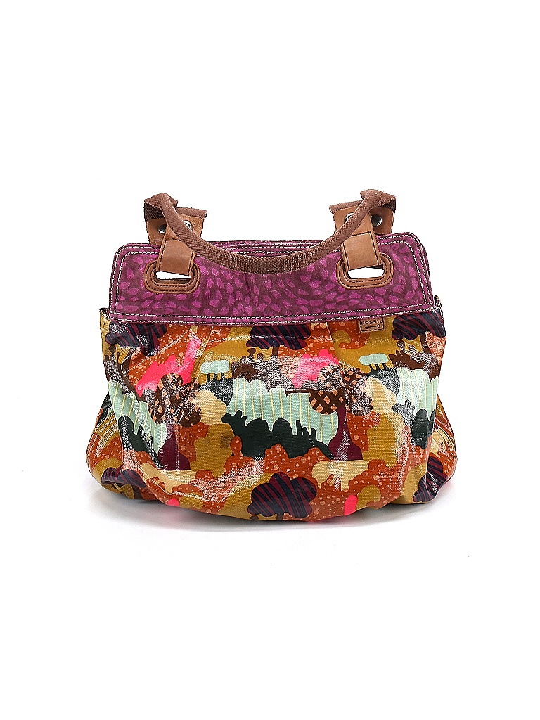 Fossil Color Block Floral Multi Color Purple Shoulder Bag One Size - 63 ...
