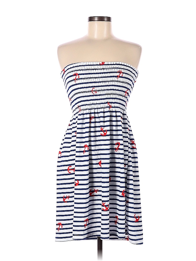 Mandee Stripes Multi Color Blue Casual Dress Size M - 74% off | thredUP