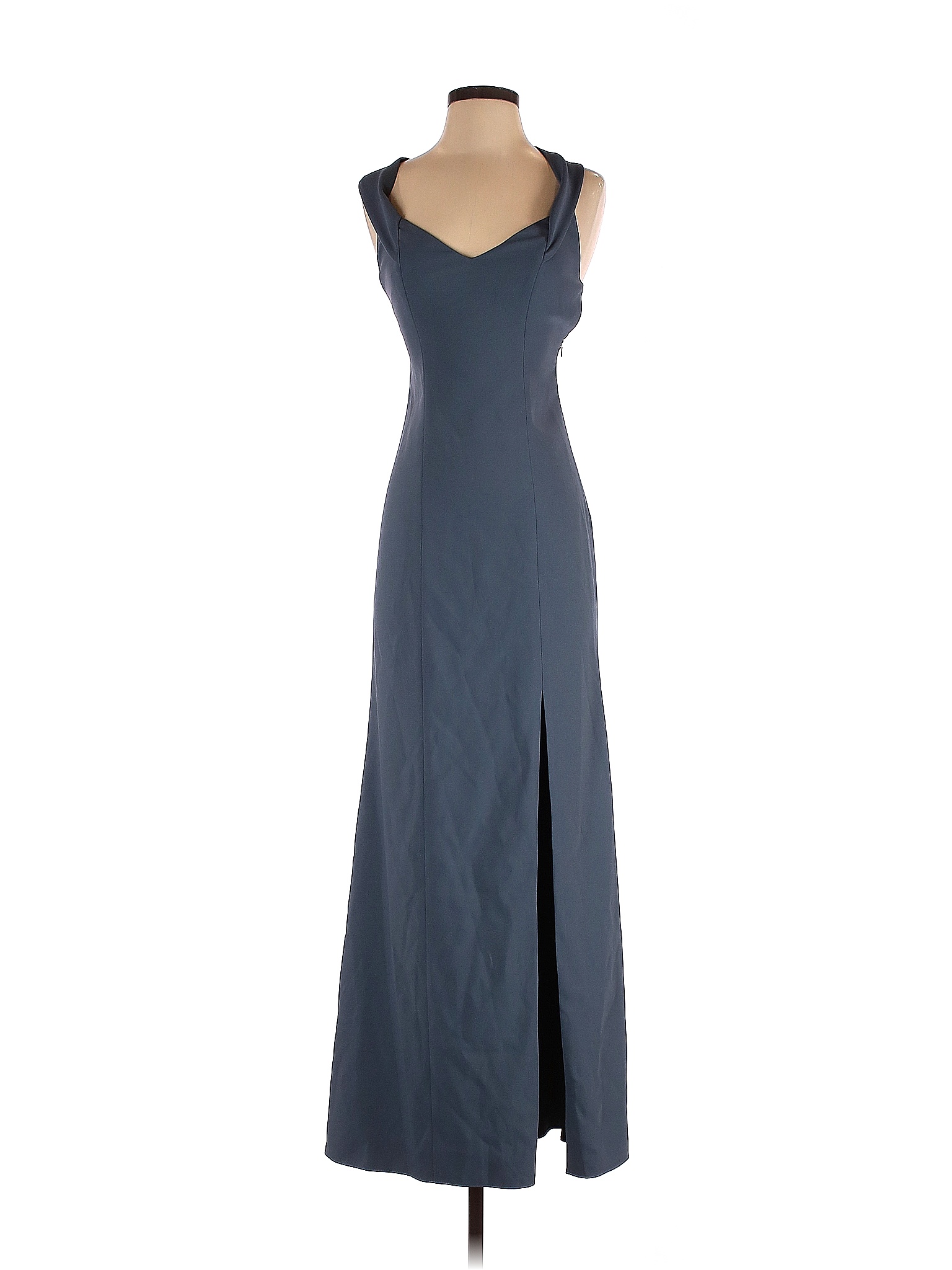 Dessy Collection 100% Polyester Solid Blue Cocktail Dress Size 0 - 69% ...