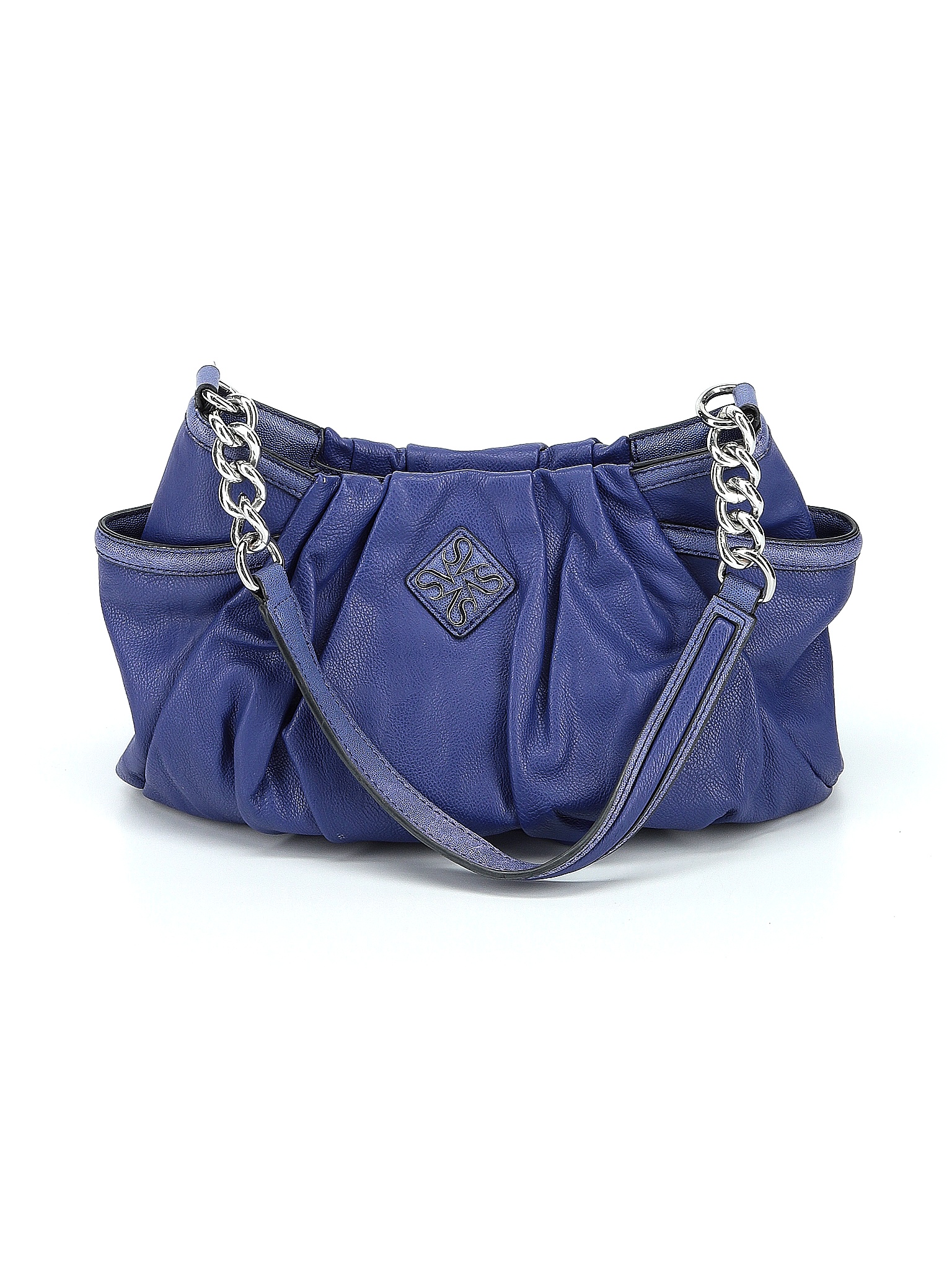 Simply Vera Vera Wang Solid Colored Blue Shoulder Bag One Size - 60% ...