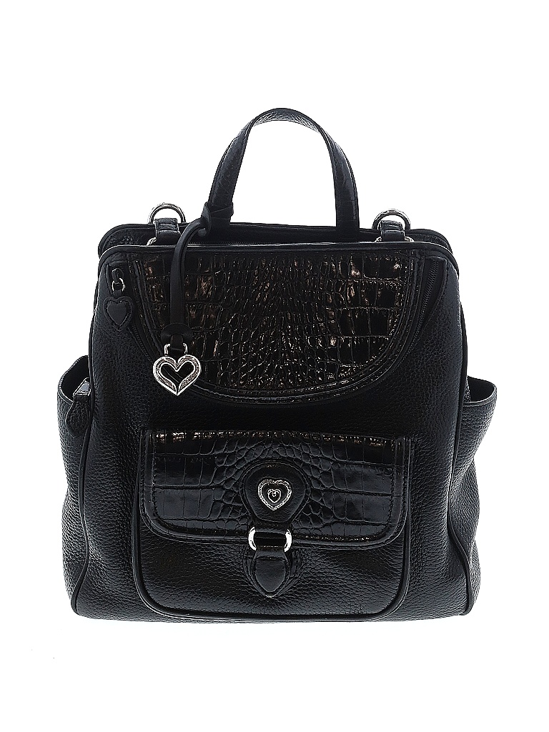Brighton 100% Leather Black Leather Backpack One Size - 67% off | thredUP