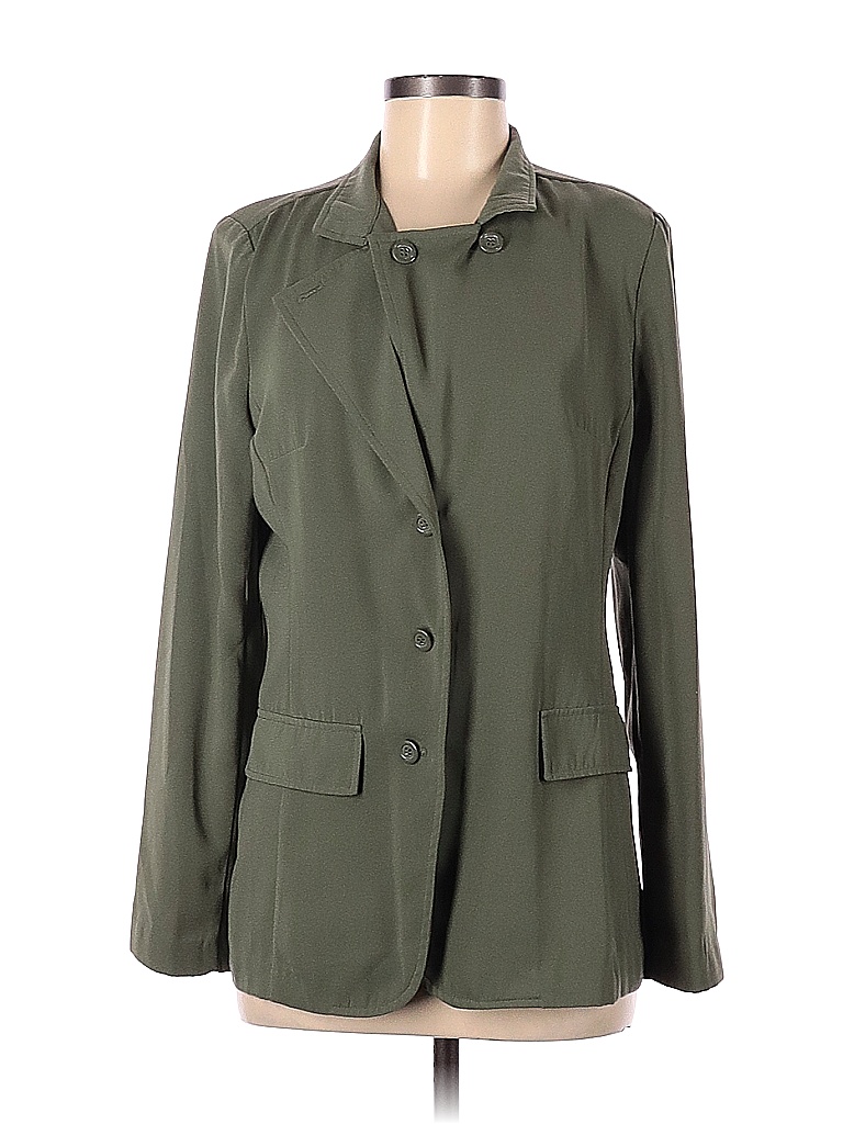 Metrostyle 100% Polyester Green Blazer Size 8 - 72% off | thredUP