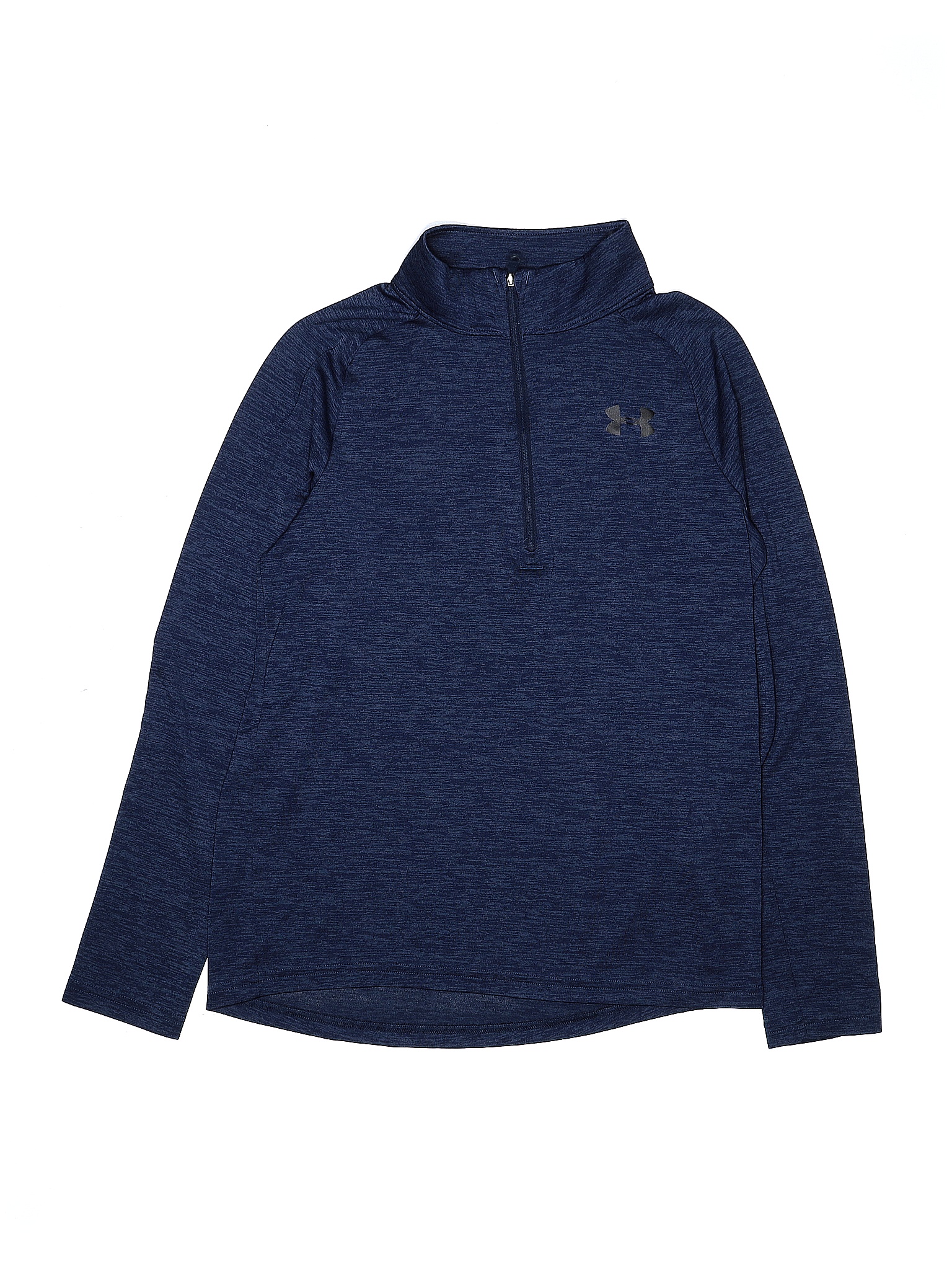 Under Armour 100% Polyester Blue Active T-Shirt Size X-Large (Youth ...