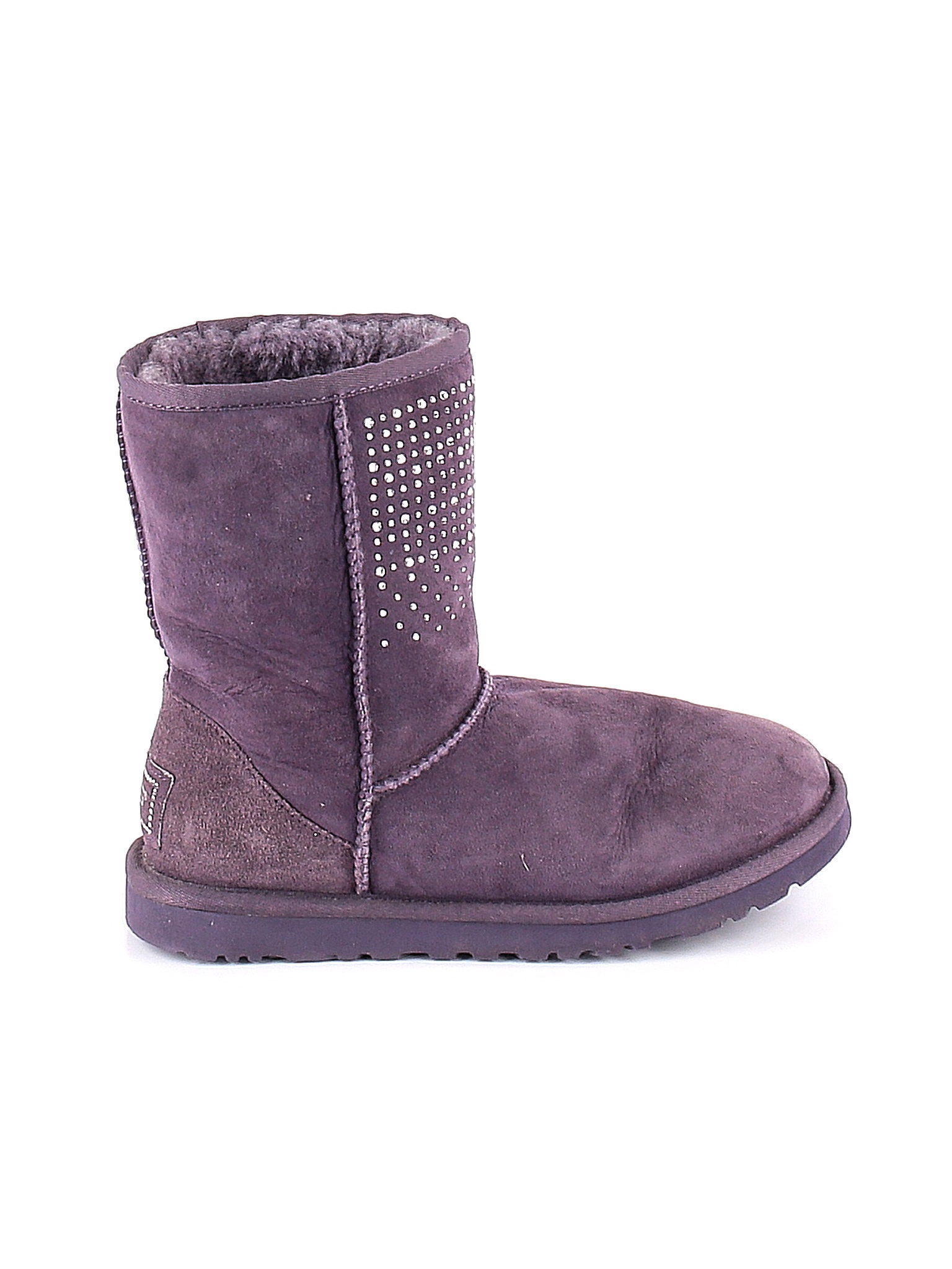 Ugg Australia 100% Leather Solid Colored Purple Boots Size 6 - 72% off ...