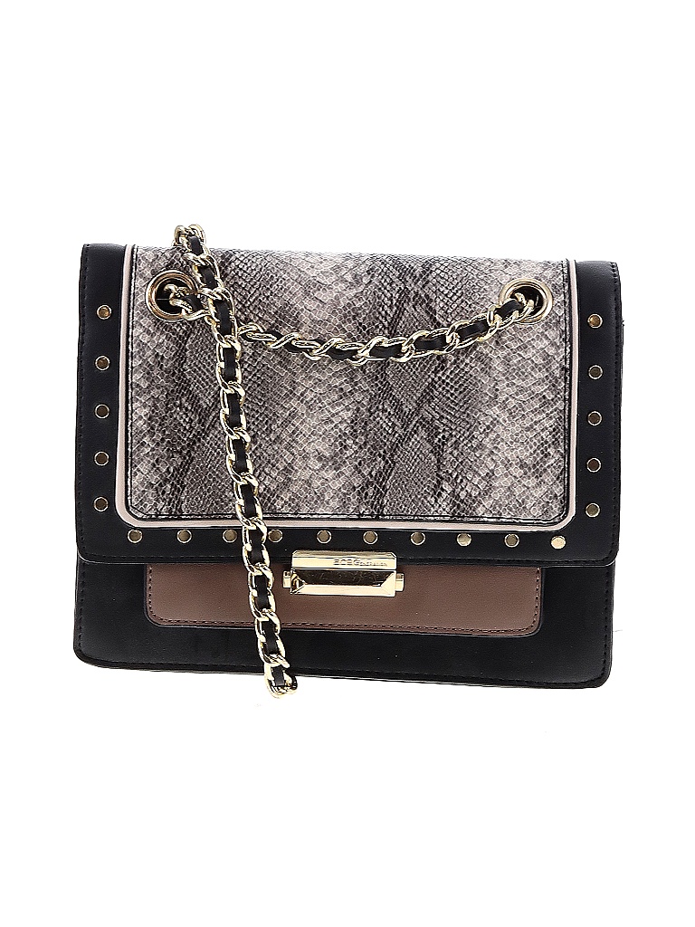 BCBGeneration Animal Print Snake Print Black Crossbody Bag One Size ...
