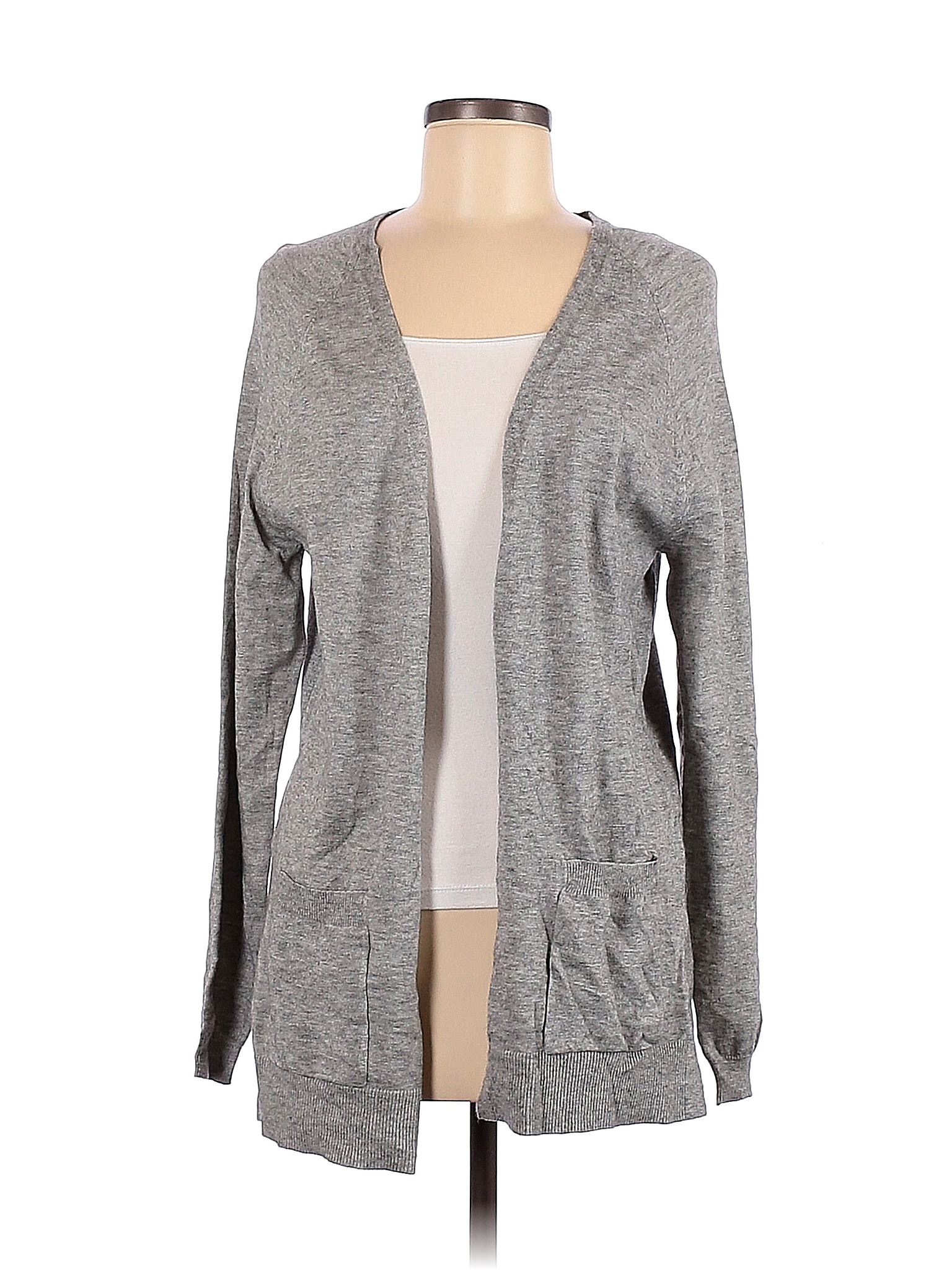 Love Tree Color Block Marled Gray Cardigan Size M - 81% off | thredUP
