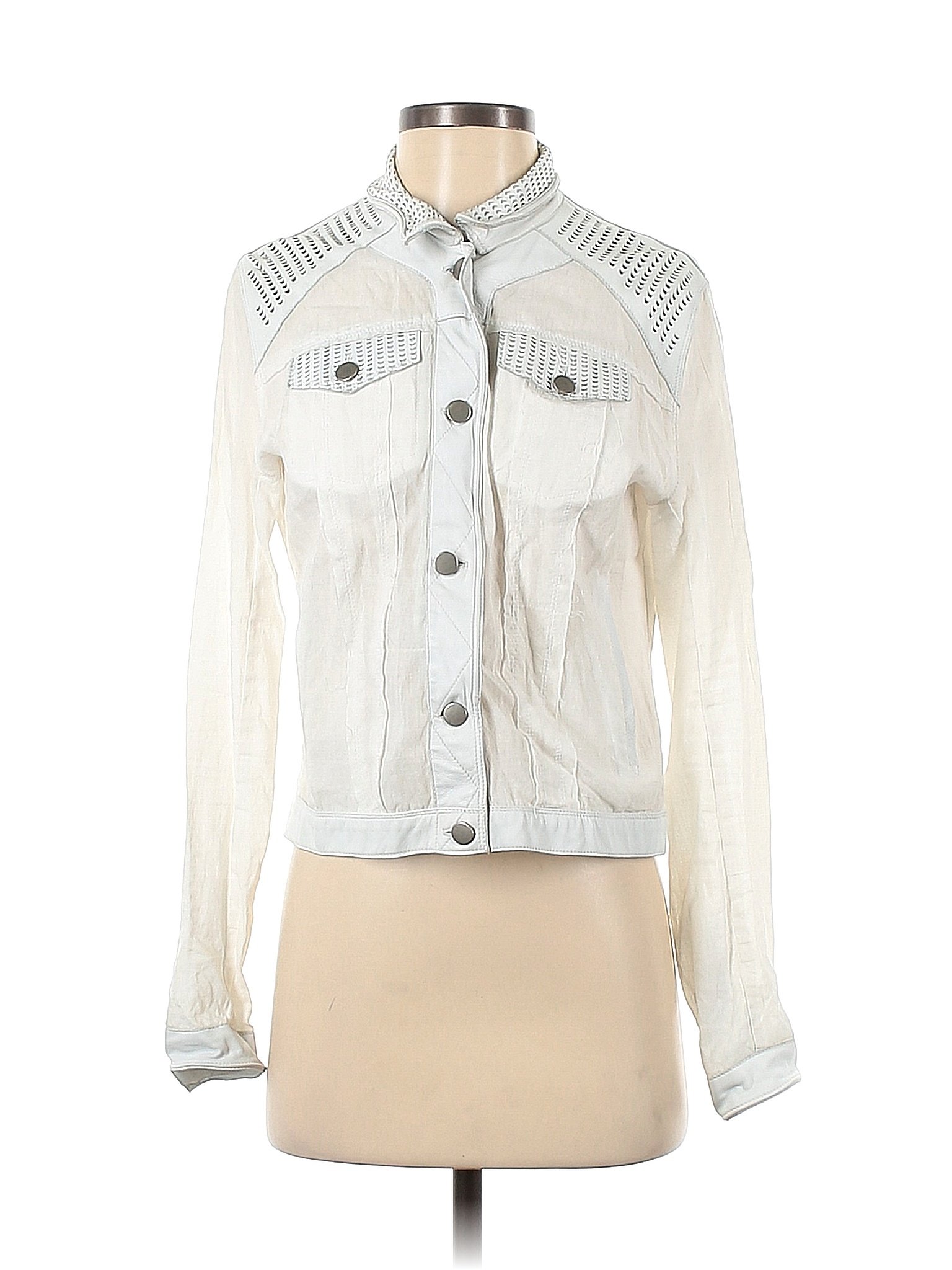 Jakett New York Solid White Jacket Size S 81 Off Thredup