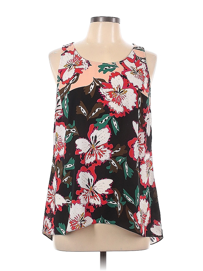 CAbi 100% Polyester Floral Black Sleeveless Blouse Size L - 50% off ...
