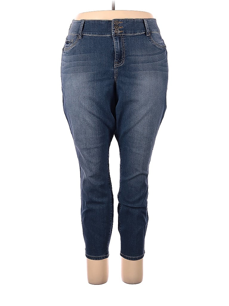 Torrid Solid Blue Jeggings Size 26 (Plus) - 64% off | thredUP