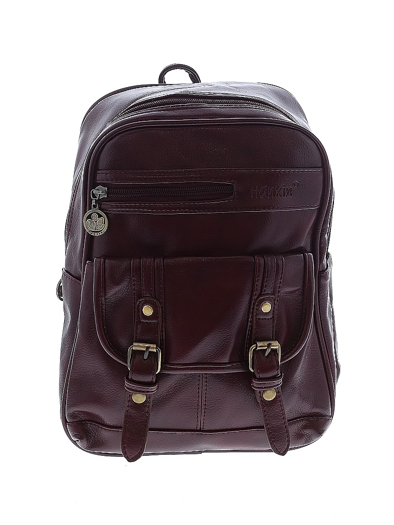 Assorted Brands Solid Burgundy Backpack One Size - 49% off | thredUP