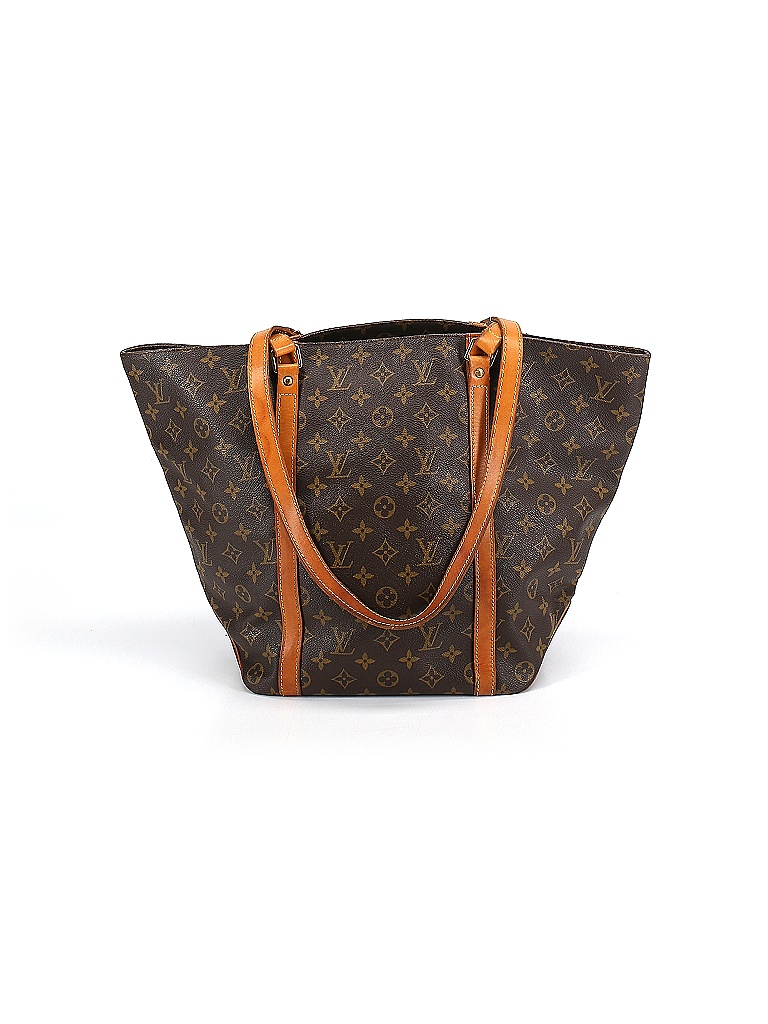 Louis Vuitton 100% Coated Canvas Color Block Colored Brown Vintage Sac Shopping One Size - 17% ...