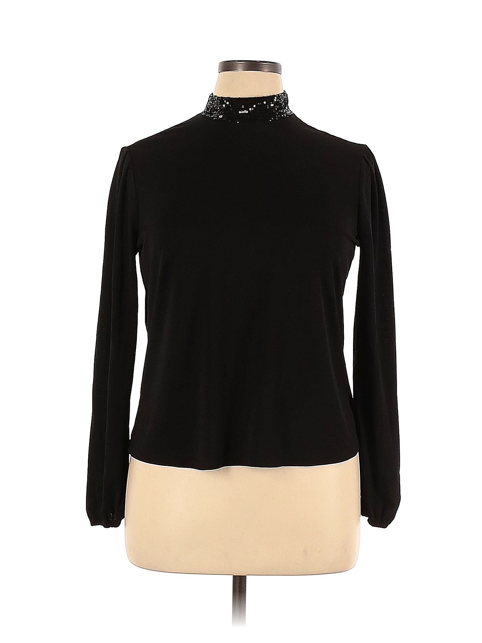 Assorted Brands Solid Black Long Sleeve Top Size XL - 68% off | thredUP